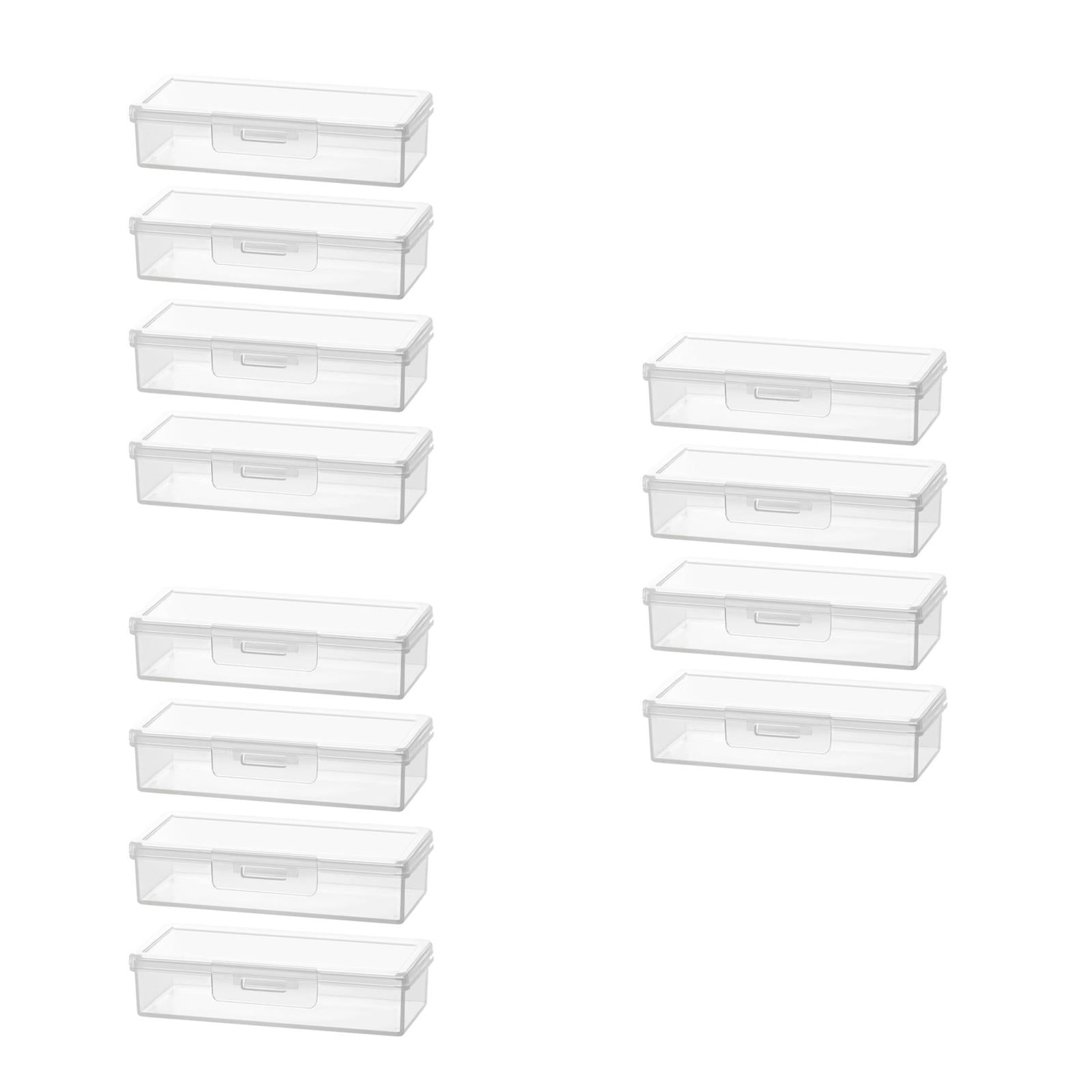 Hemoton 12 pcs Travel Cotton Swab Box Clear Cotton Pad Dispenser ...