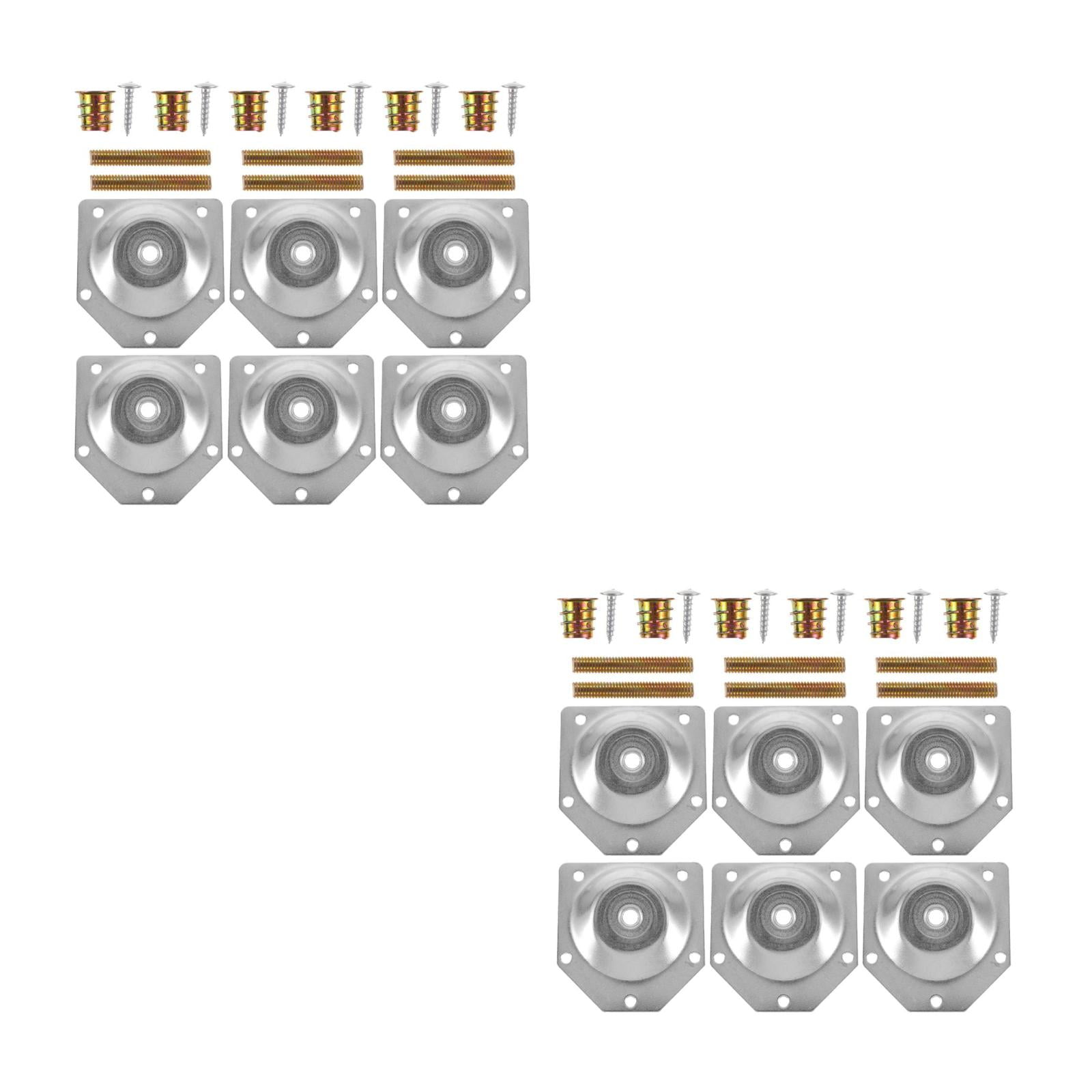 Hemoton 12 sets Telescopic Support Legs And Furniture Flange Feet For ...