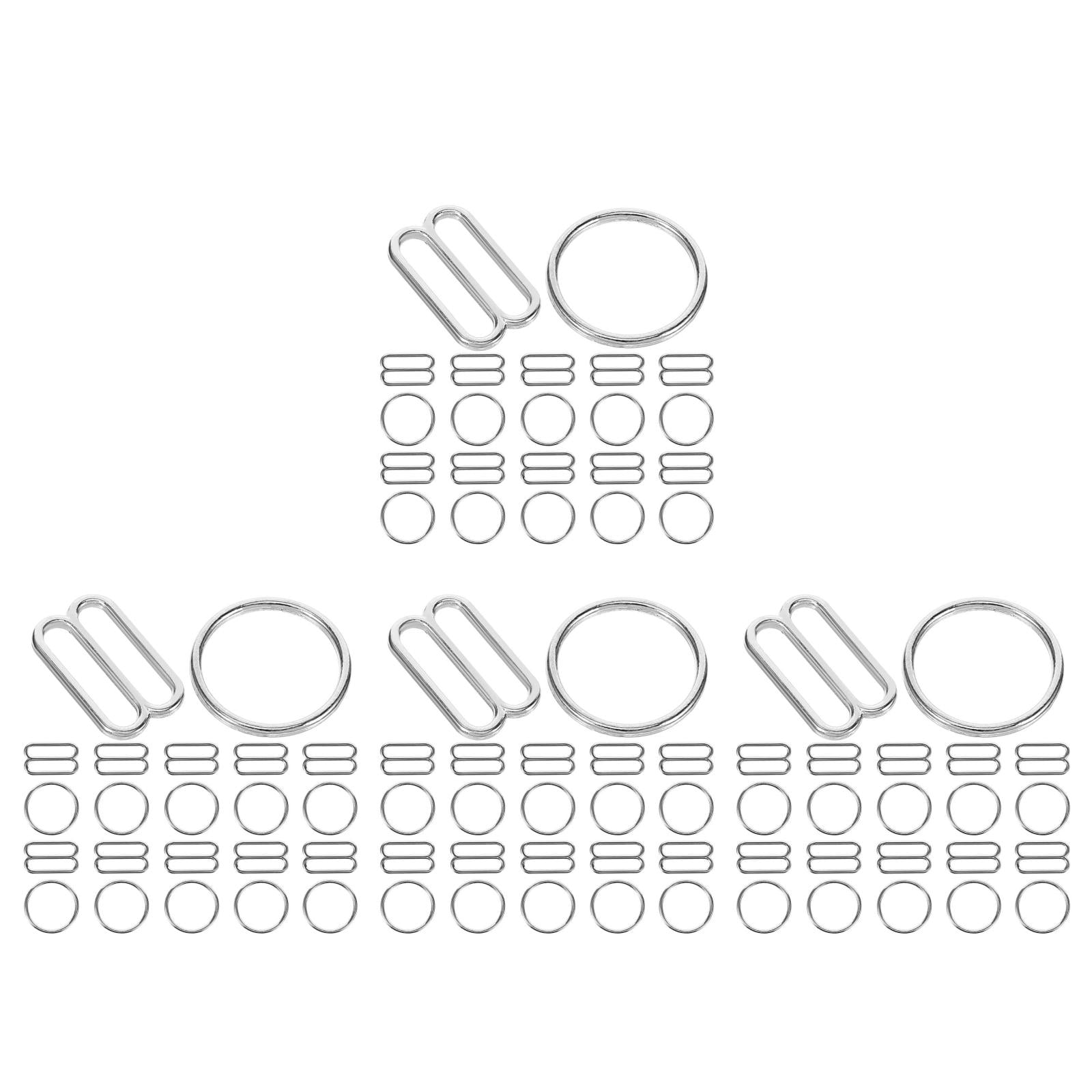 Hemoton 120 Pairs Adjustable Bra Strap Hooks 8-Shaped Zinc Alloy ...