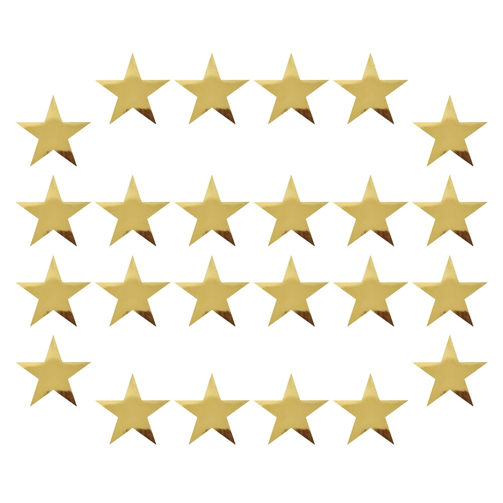 Hemoton 120 pcs Paper Gold Stars Decorative Star Cutouts Gold Stars for ...