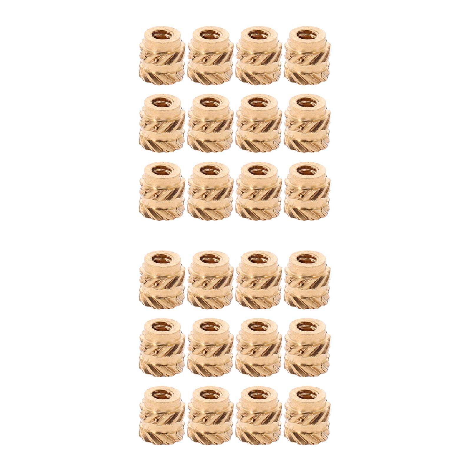 Hemoton 120 pcs Threaded Inserts Brass Heat Set Inserts For 3d Printing ...