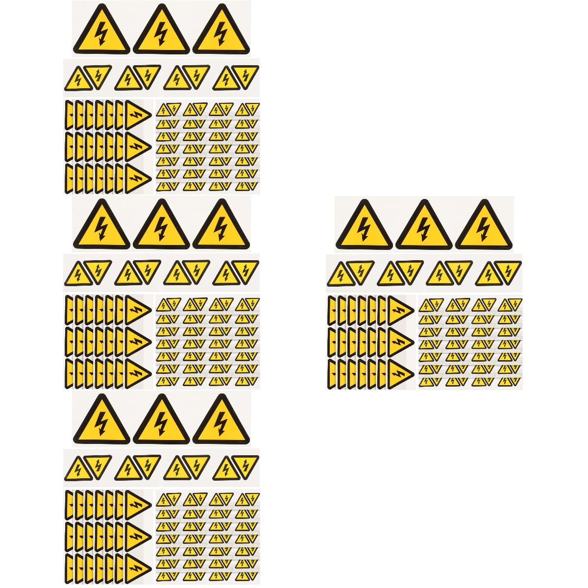 Hemoton 120 pcs Warning Electric Shocks Signs Electric Shocks Warning ...