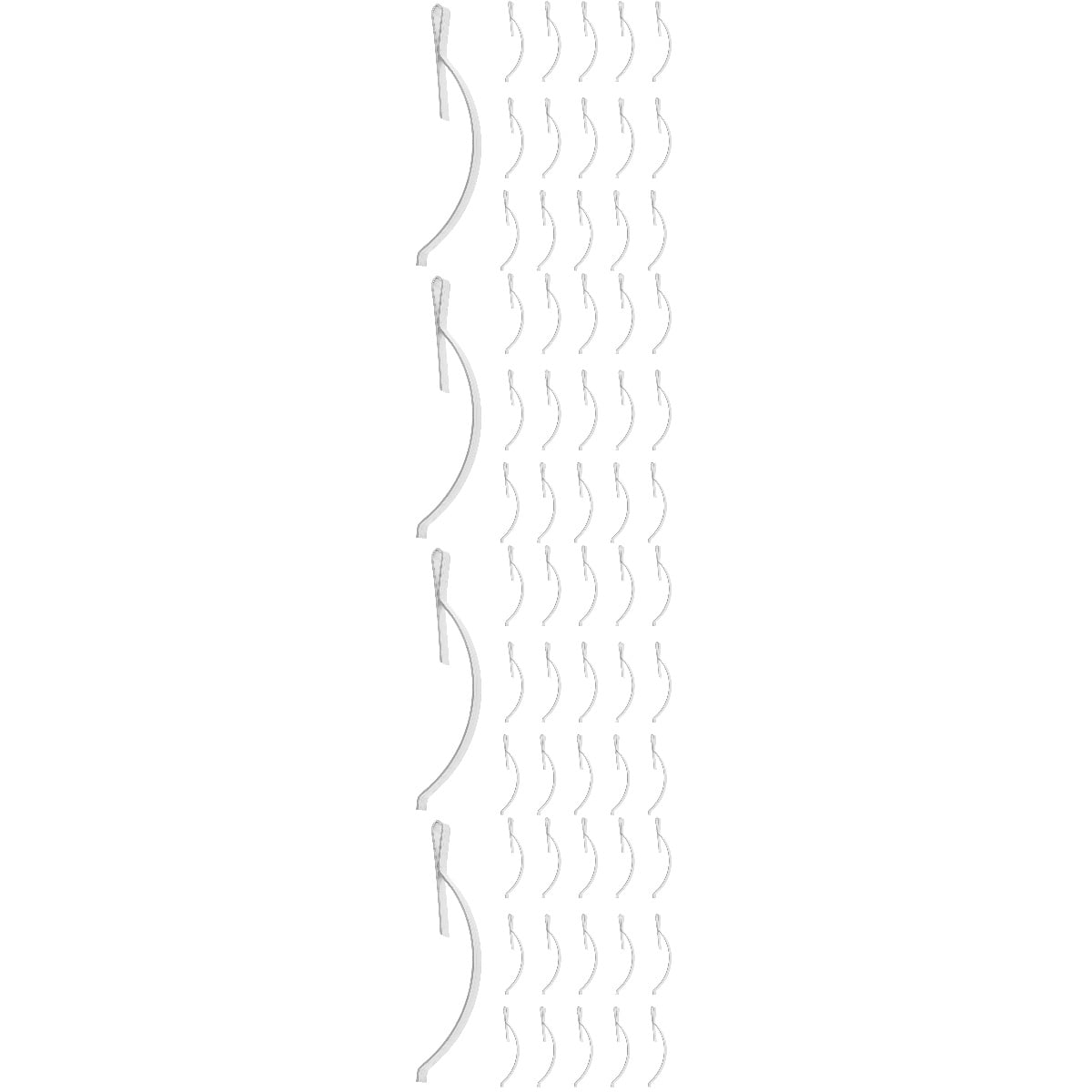 Hemoton 120 pcs Window Spring Window Screen Tension Spring Clips ...