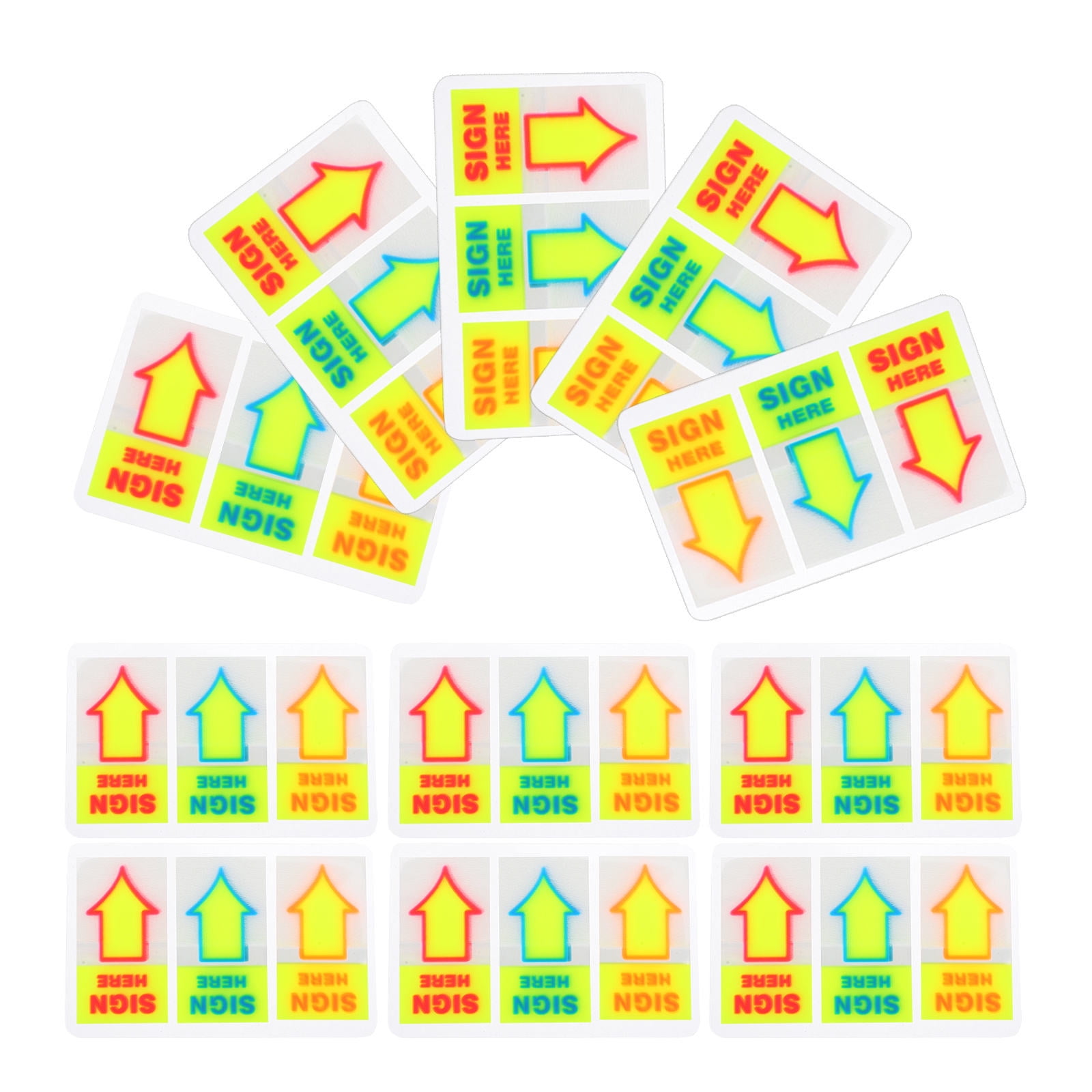 Hemoton 120pcs Direction Arrow Stickers, Index Tabs Arrow Decals ...