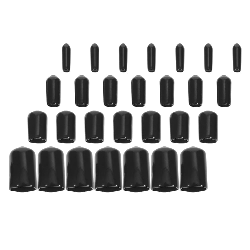 Hemoton 120pcs Rubber End Caps Screw Thread Protector Pegboard Hook Tip ...