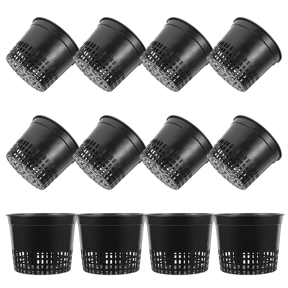 Hemoton 12Pcs Hydroponic Pots Garden Balcony Planting Net Pots ...