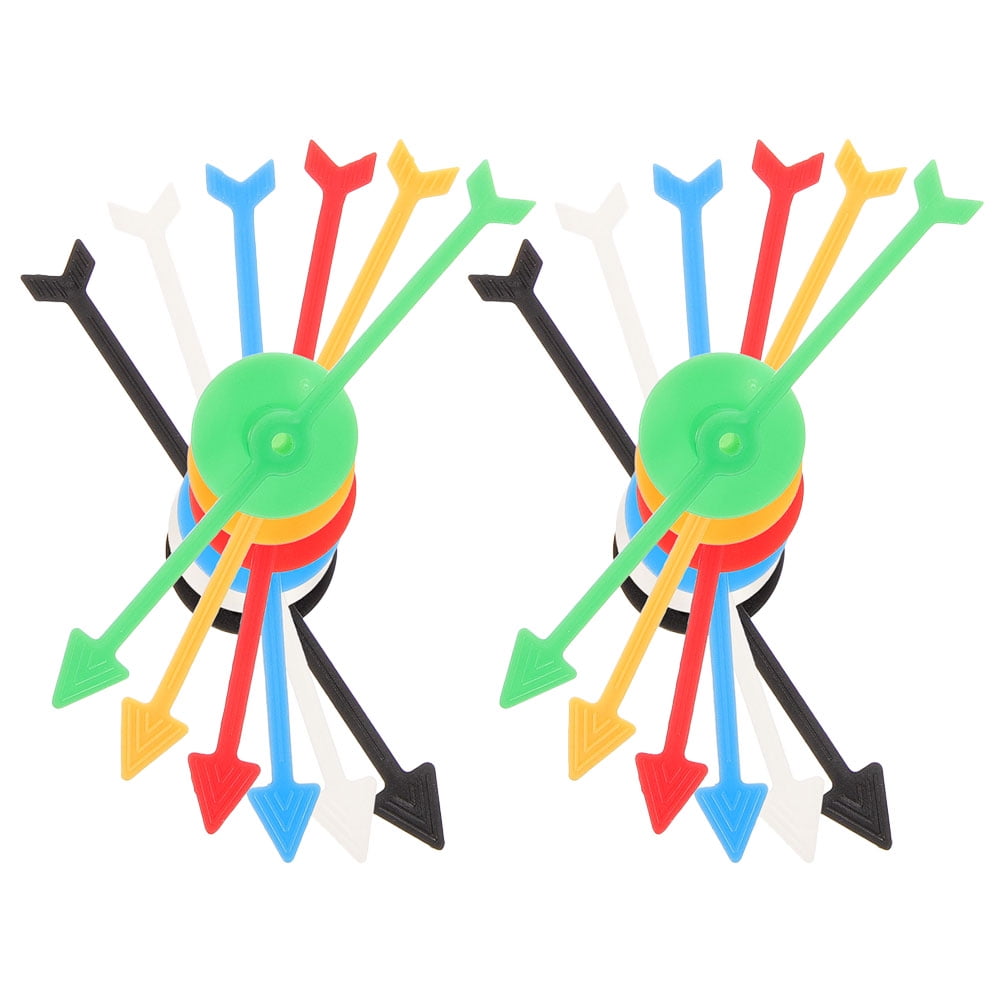 Hemoton 12Pcs Plastic Arrow Spinner for Board Games DIY Game Arrows Replacement Arrow Game ...