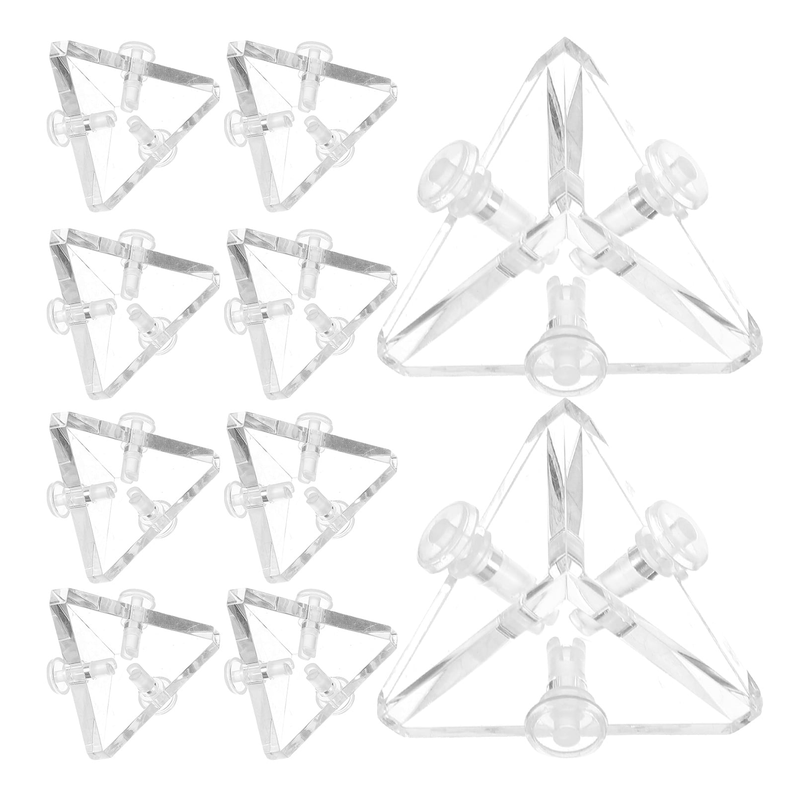 HEMOTON Acrylic Corner Brackets for Showcase with Triangular Buckle ...