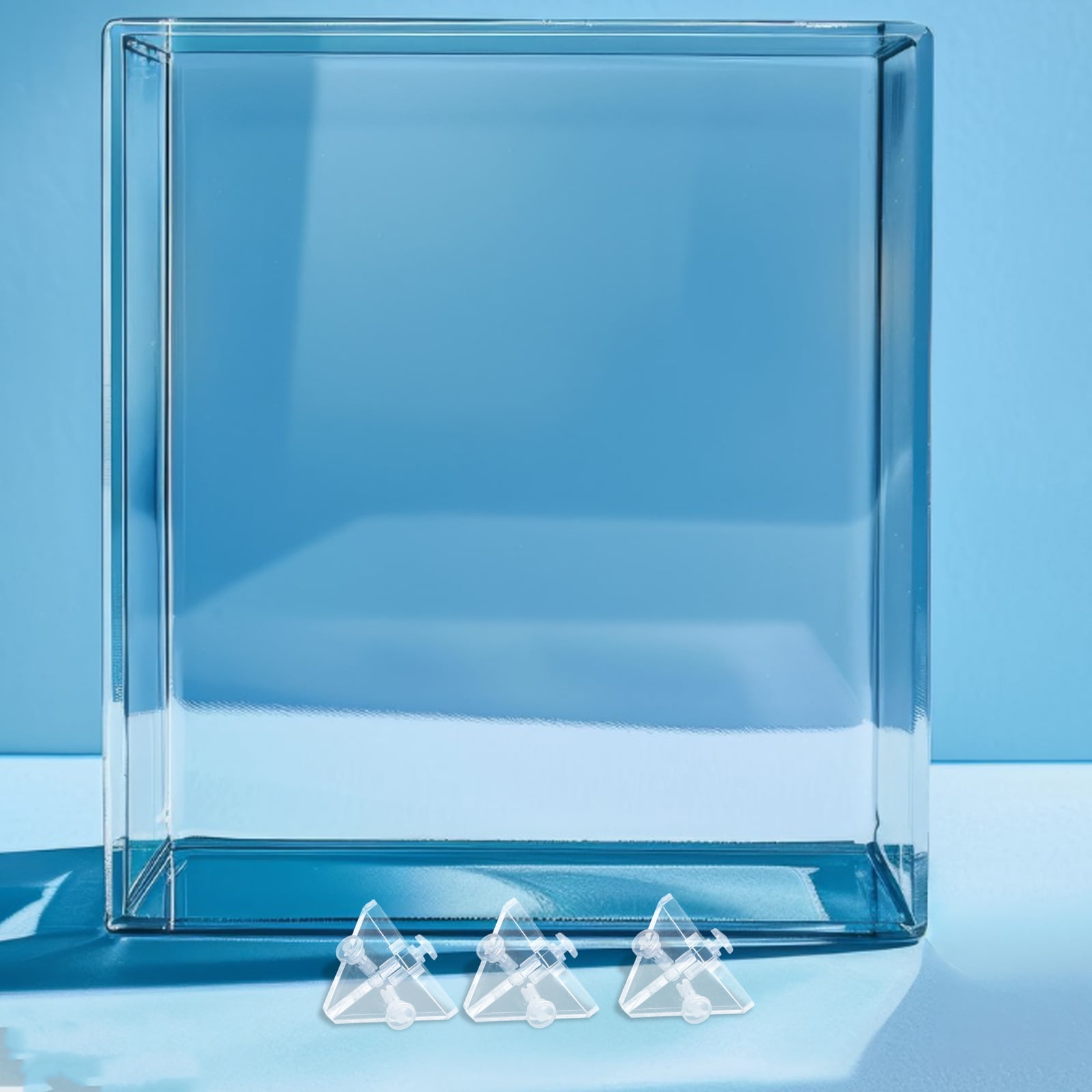 Hemoton 12pcs Acrylic Display Case Triangle Connectors Corner ...