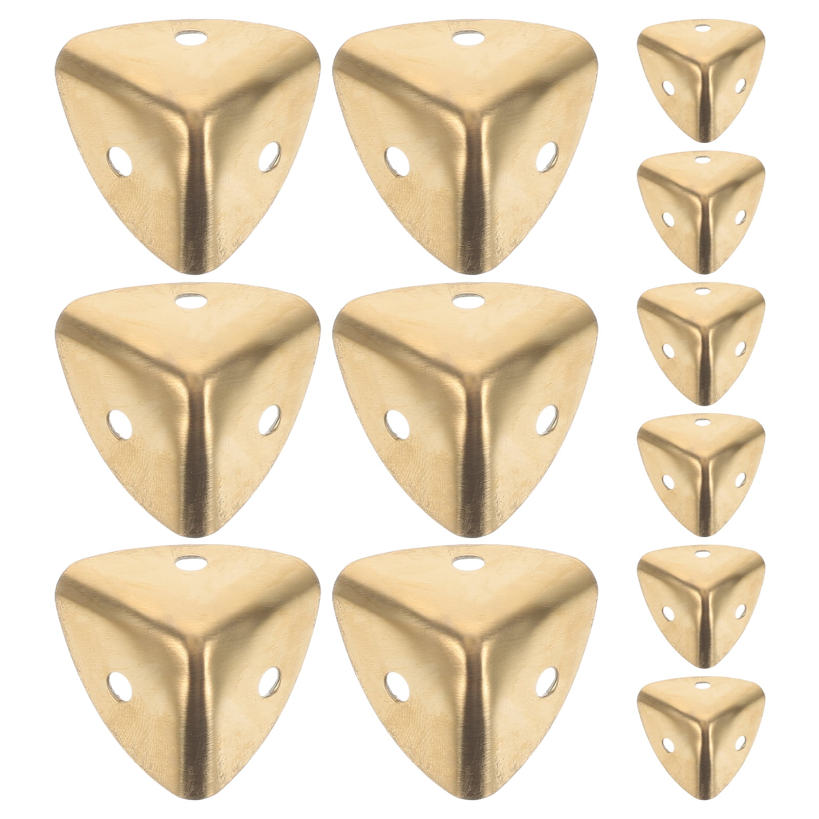 Hemoton 12pcs Box Edge Protectors Metal Corner Guards wooden box corner ...