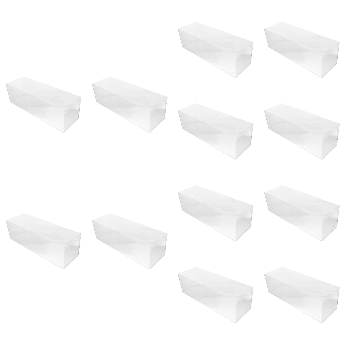 Hemoton 12pcs Car Toys Display Case Clear Plastic Box Wall Mount ...