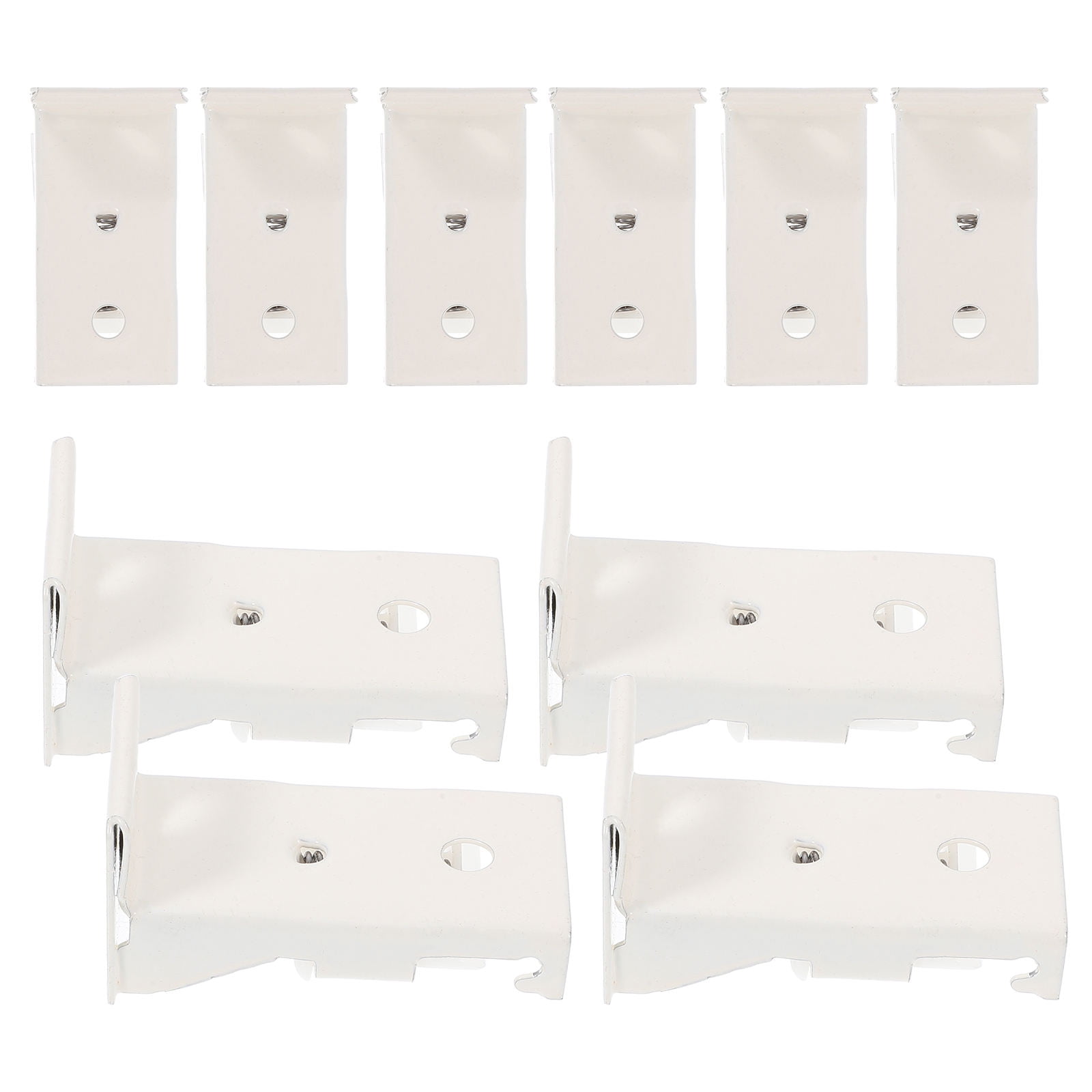 Hemoton 12pcs Curtain Track Fixing Brackets Iron For Curtain Rails For ...