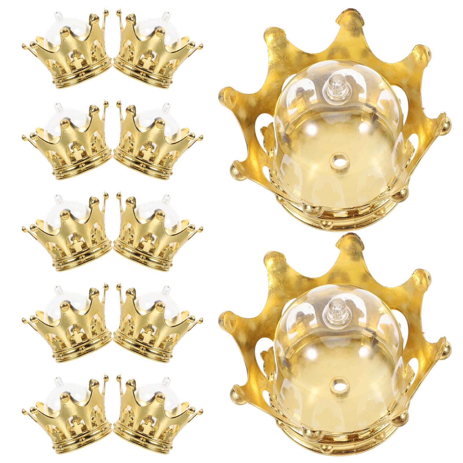 Hemoton 12pcs Fillable Candy Crown with Dome Decorative Storage Boxes ...