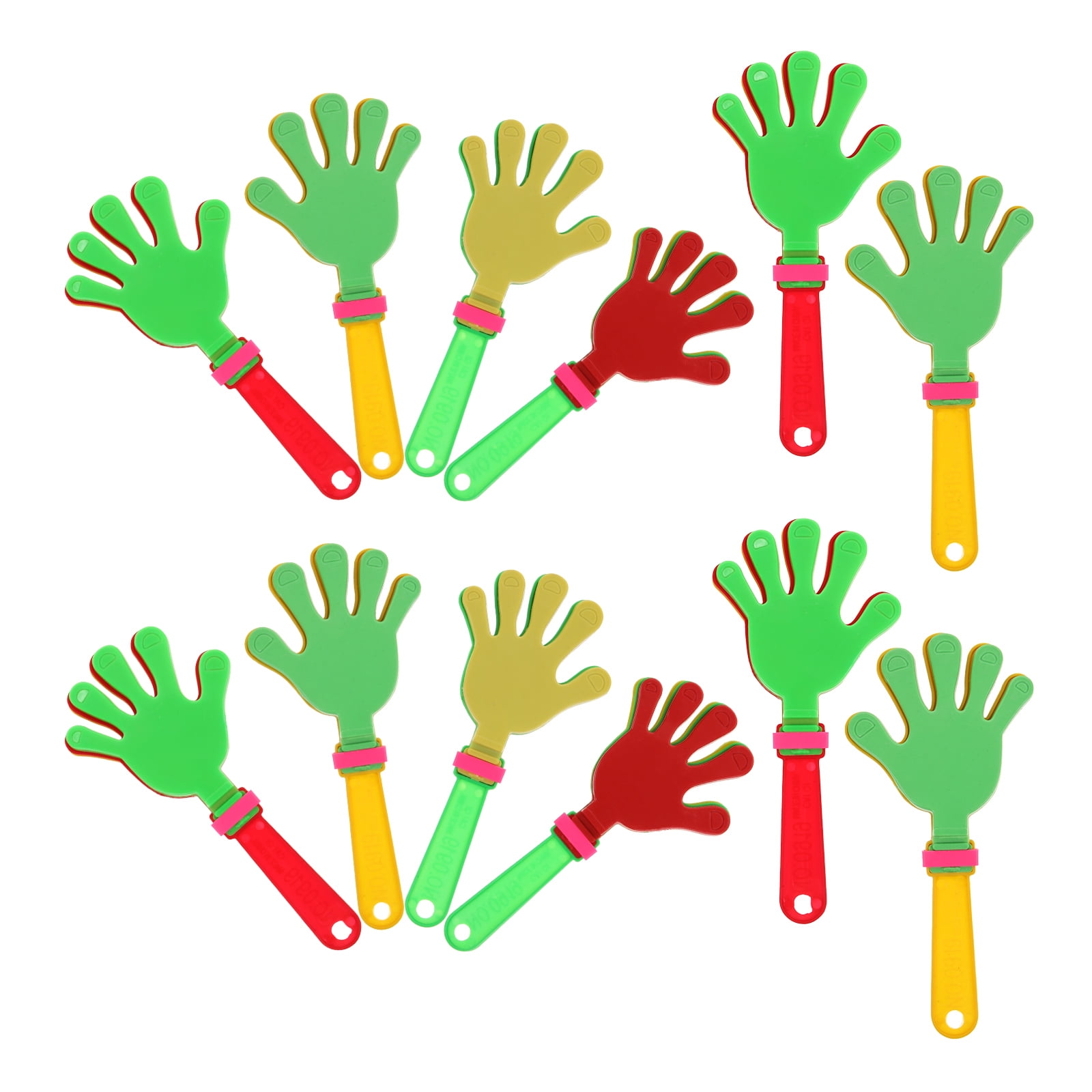 Hemoton 12pcs Hand Clapper Noisemakers Plastic Palm Clapping Device ...