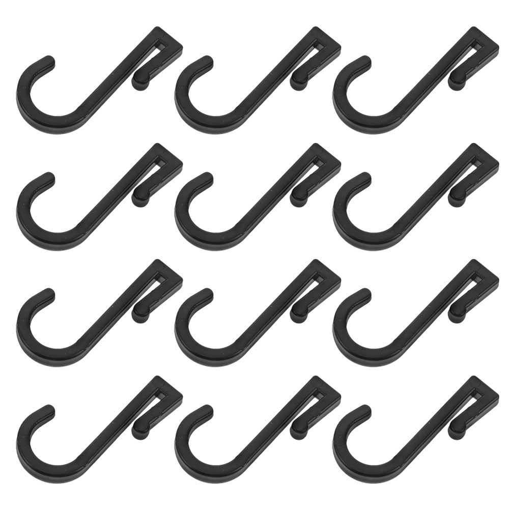 Hemoton 12pcs J Hooks Small Hanger Hooks Plastic Hooks J Shaped Hook ...