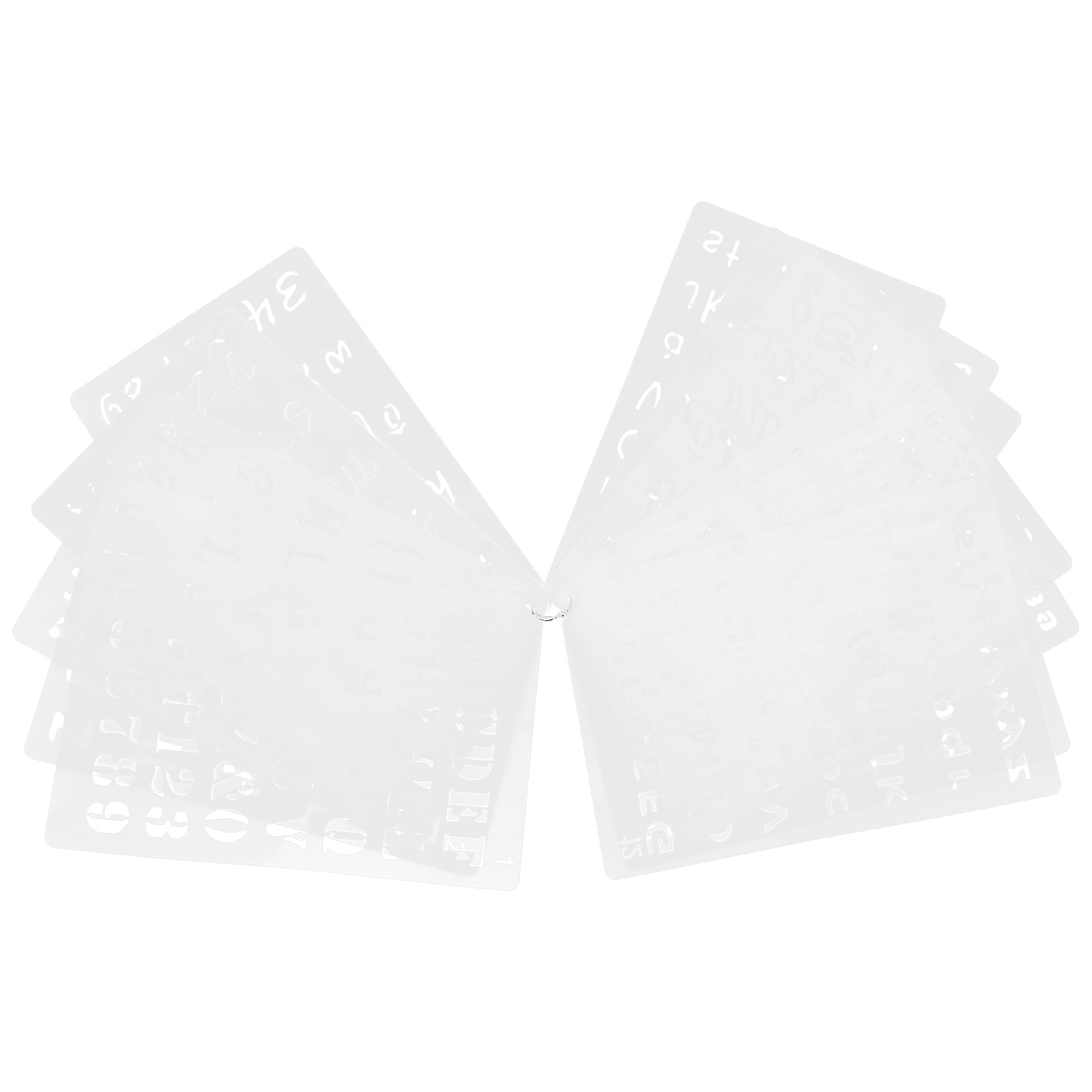 Hemoton 12pcs Letter and Number Templates Painting Stencils Reusable ...