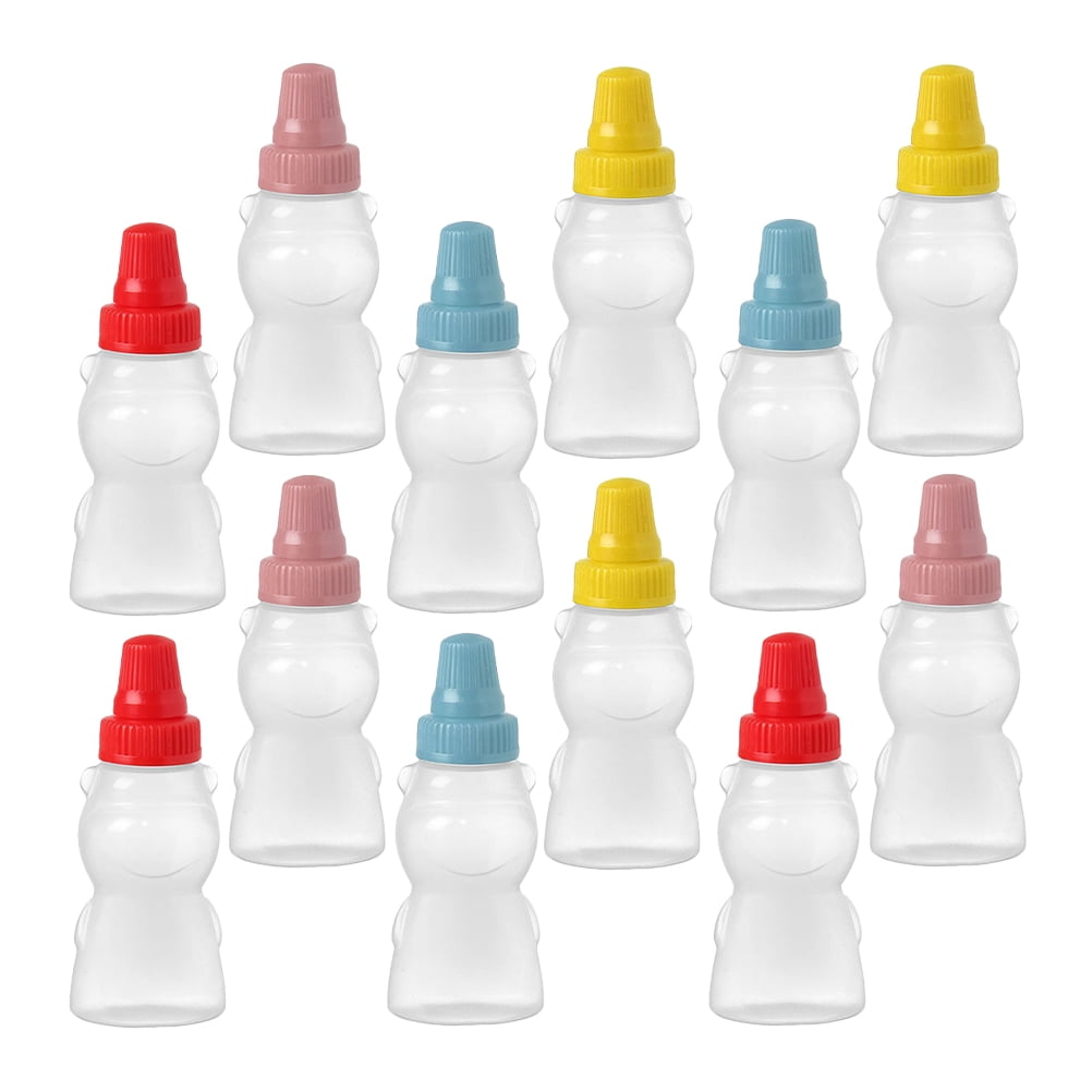 Hemoton 12pcs Mini Sauce Bottles Vinegar Soy Sauce Bottle Bear Soy ...