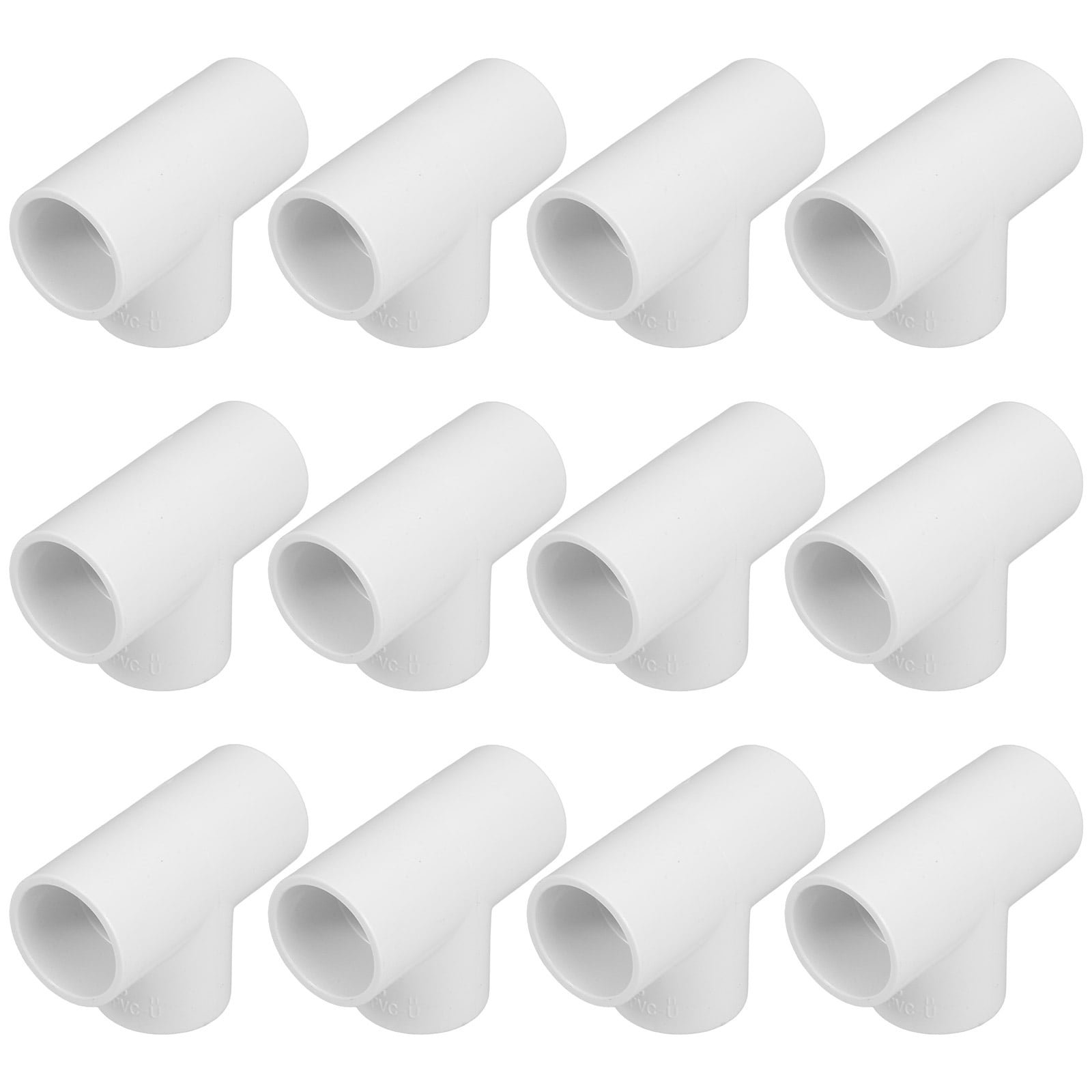 Hemoton 12pcs PVC Pipe Fittings T Type Hose Connectors for Water ...