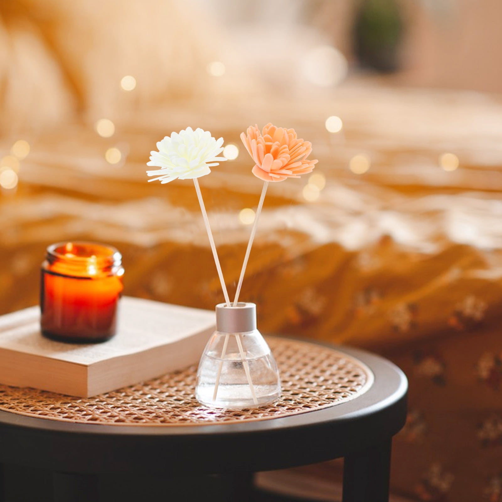 Hemoton 12pcs Reed Diffuser Stick Rattan Flower Reed Wood Fragrance ...