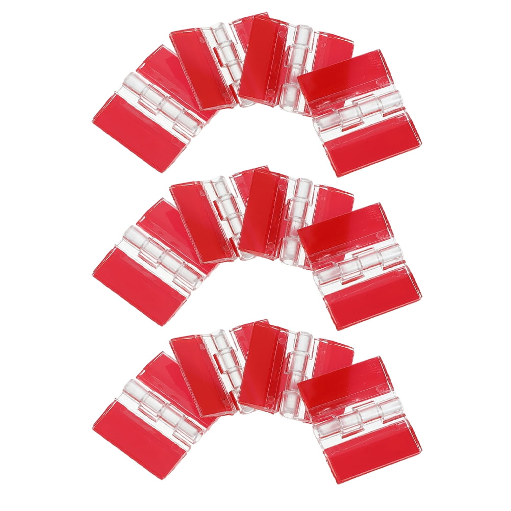 Hemoton 12pcs Self Adhesive Transparent Acrylic Hinges Clear Acrylic ...