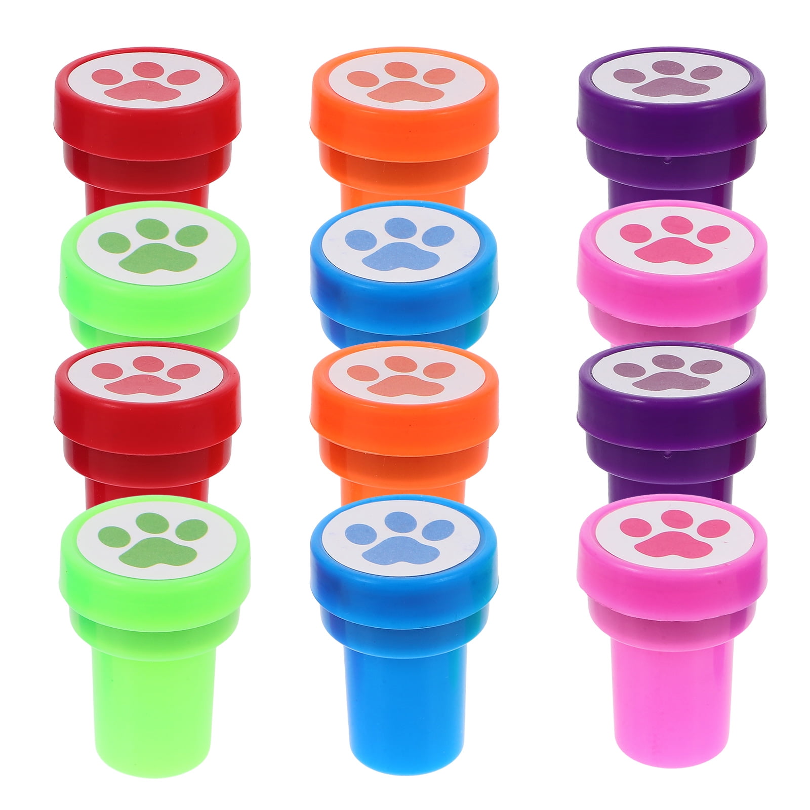 Hemoton 12pcs Stampers For Kids Cute Plastic Stamp Diary Plastic Stamp ...