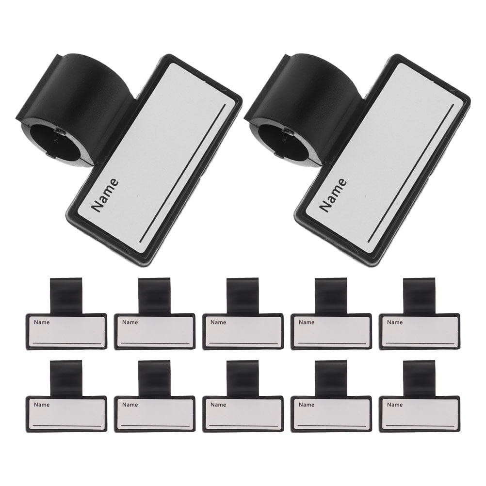 Hemoton 12pcs Stethoscope Name Holders Plastic Stethoscope Name Plates ...