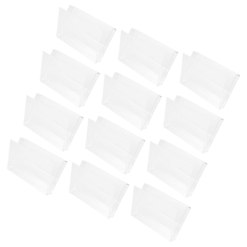Hemoton 12pcs Vintage Cassette Storage Box Transparent Cassette Holder ...
