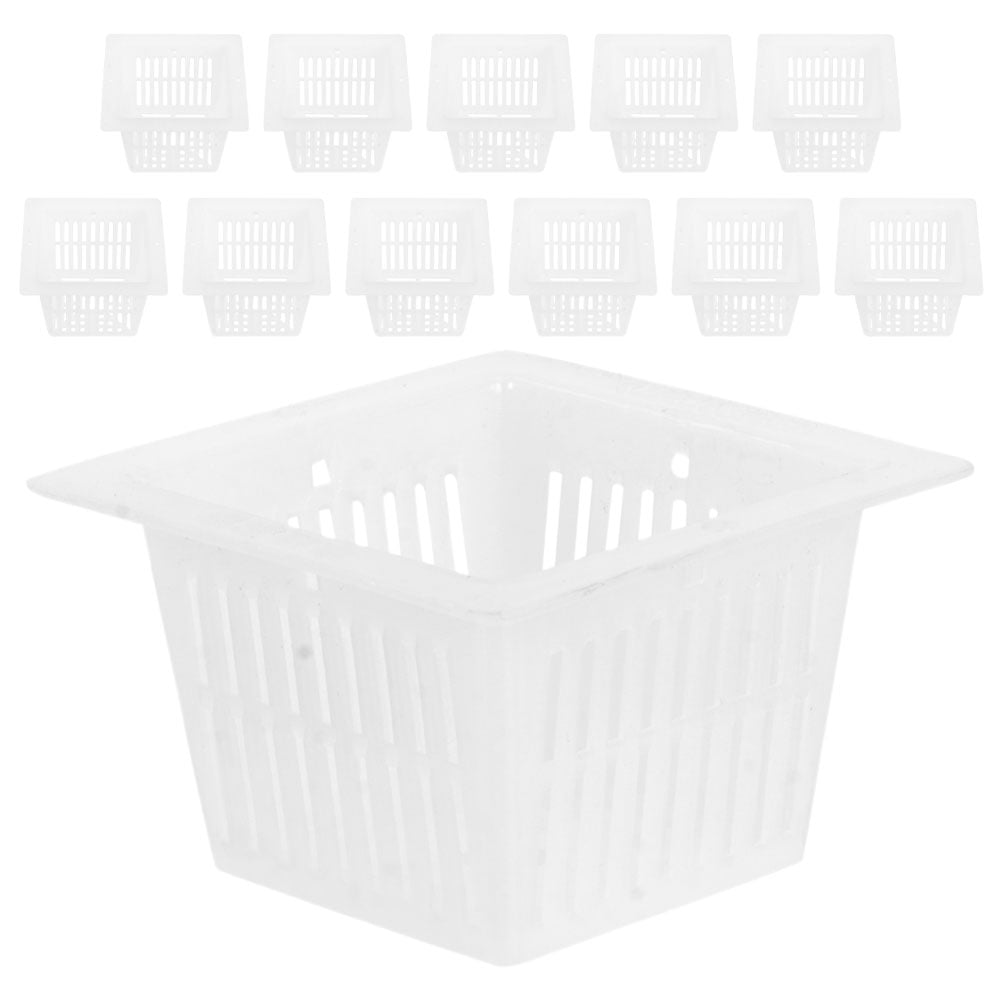 Hemoton 12pcs Garden Slotted Mesh Net Cup Heavy Duty Filter Plant Net ...
