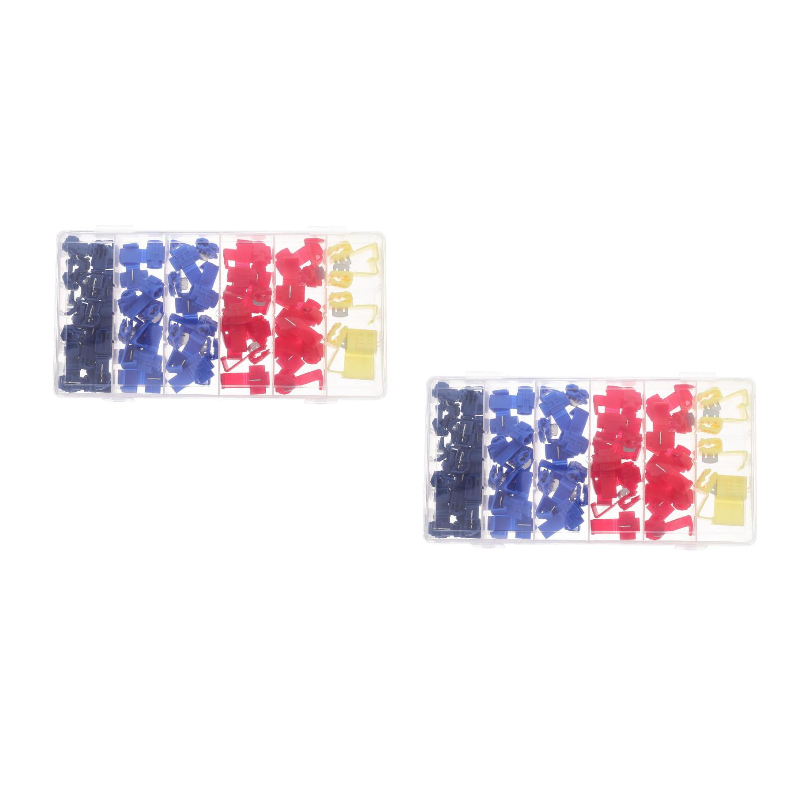 Hemoton 130 pcs Quick Splice Electrical Wire Connectors Kit Solderless ...