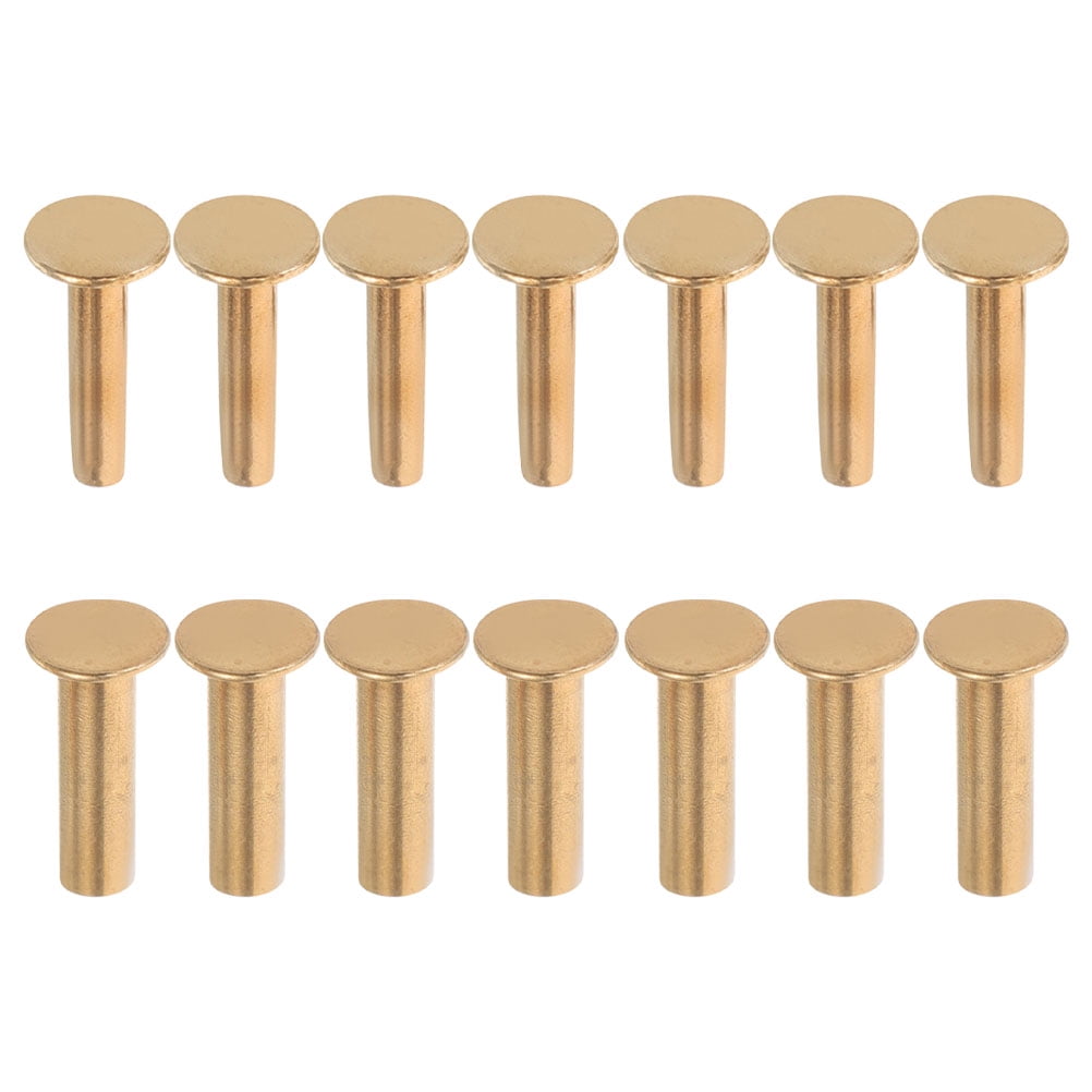 Hemoton 14 Pairs Copper Rivets For Knife Handle Fixing Diy Wooden ...