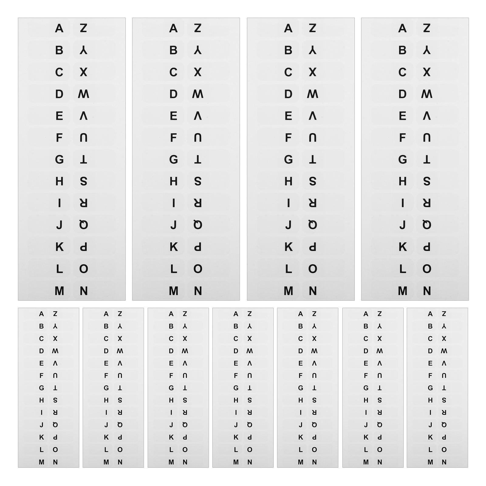 Hemoton 14 Sheets Colored Alphabetical Index Labels Student - Walmart.com