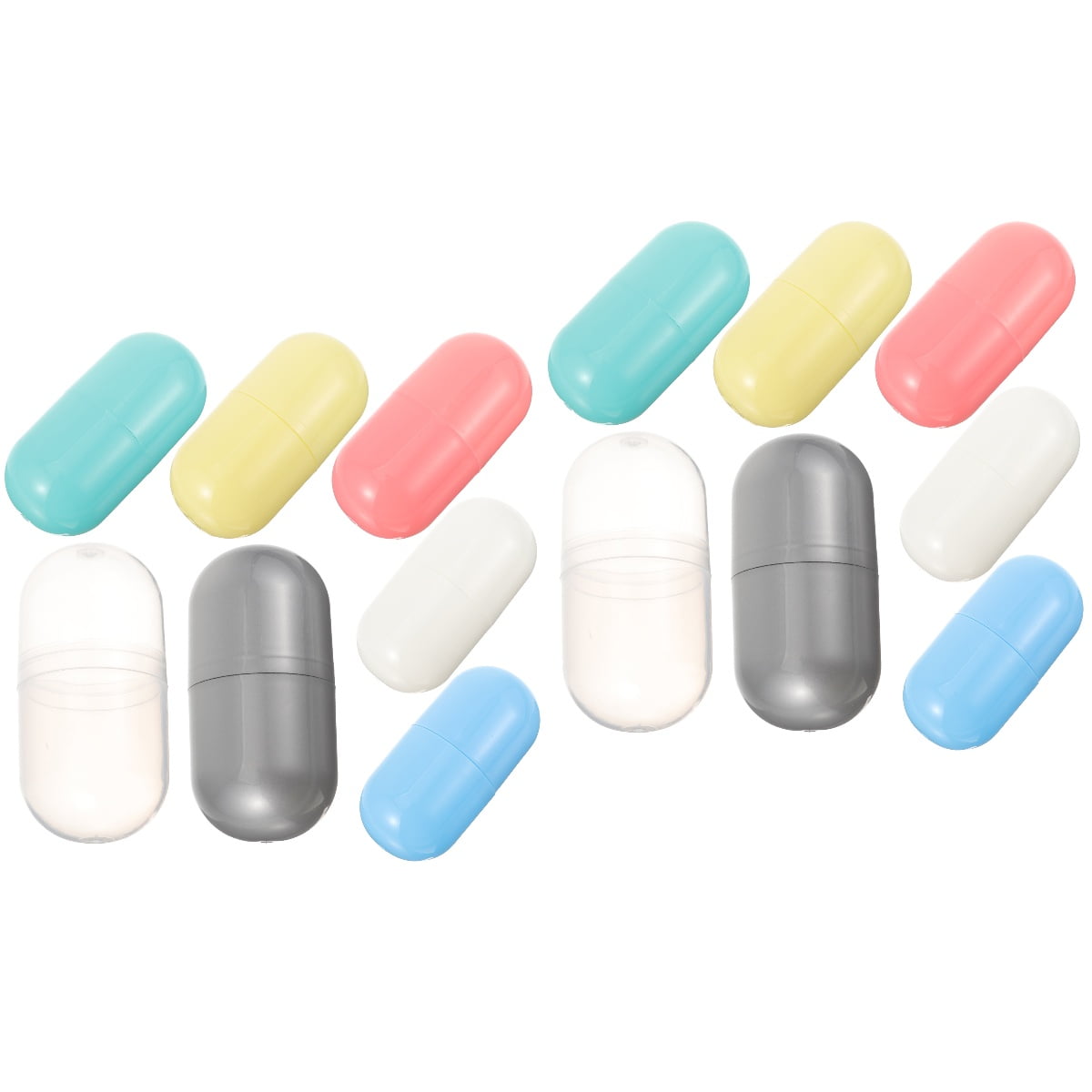 Hemoton 14 pcs Plastic Capsules Children Toys Fillable Eggs Twisting ...