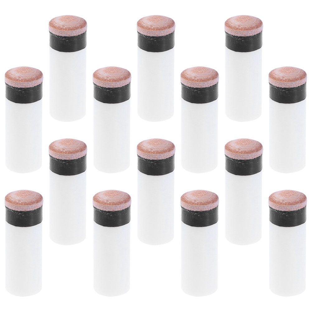 Hemoton 14pcs 12mm Pool Stick Tips Professional Pool Cue Tips Billiard ...