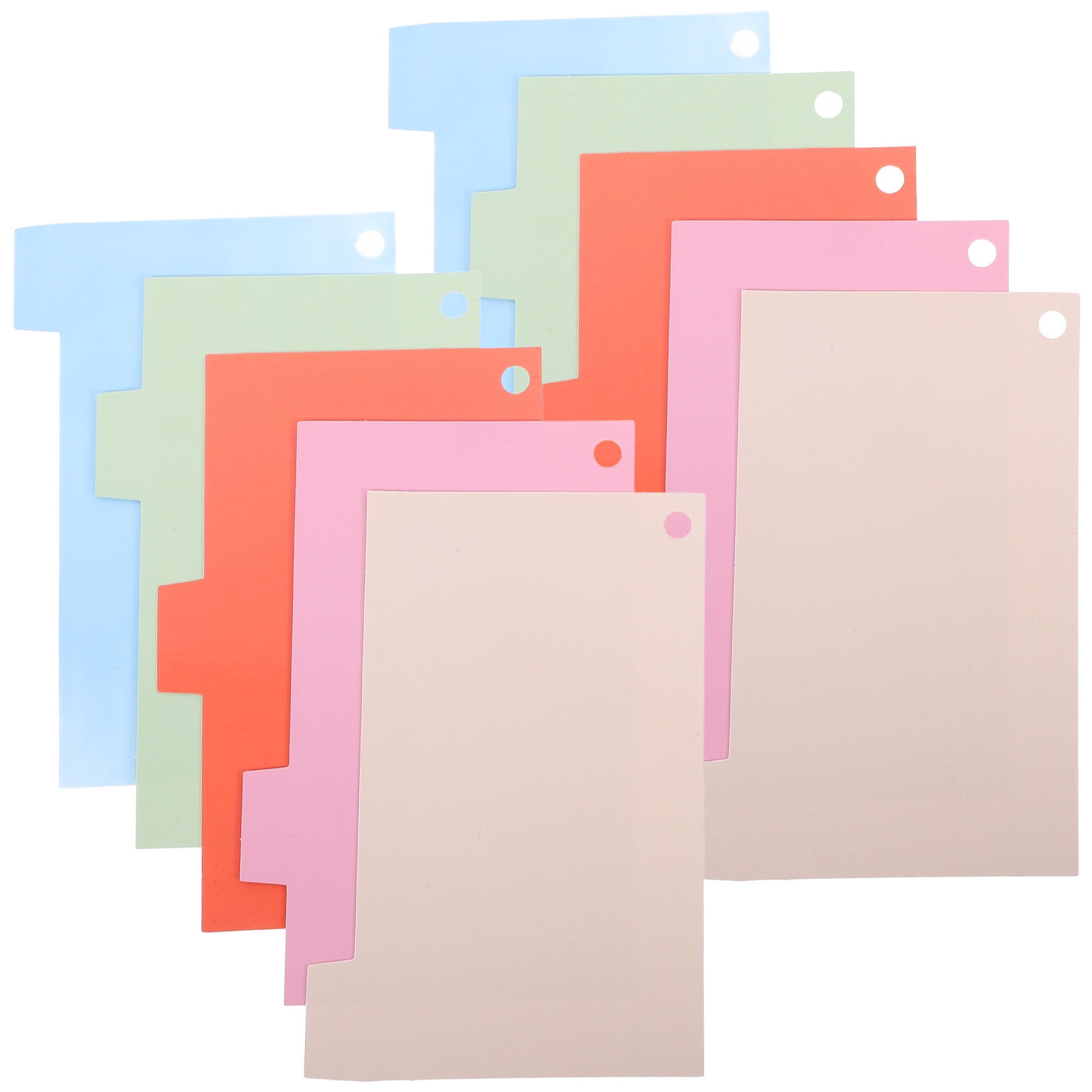 Hemoton 15 Sheets Writable Tabs Dividers Portable Dividers Paper Tabs ...