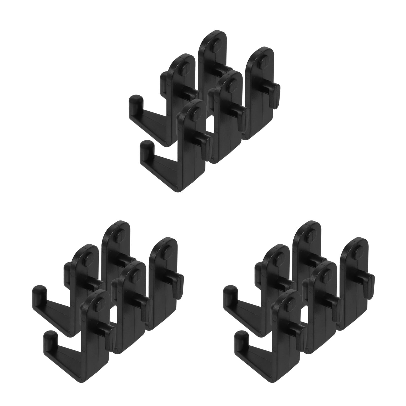 Hemoton 15 pcs Adjustable Peg Hooks For Pegboard Wall Single Black ...