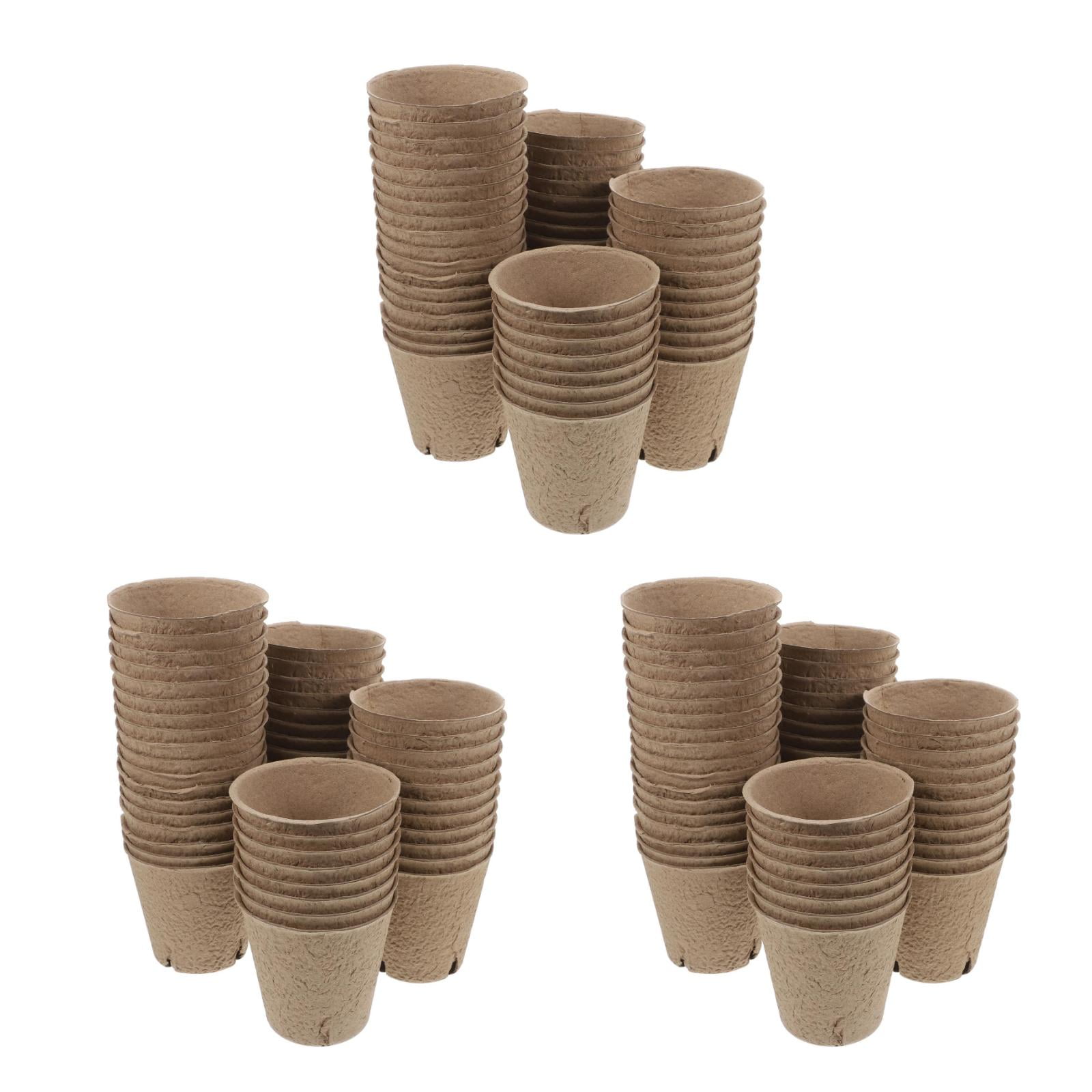 Hemoton 150 PCS Growers Pots Paper Pots Kids DIY Craft Small Nursery ...
