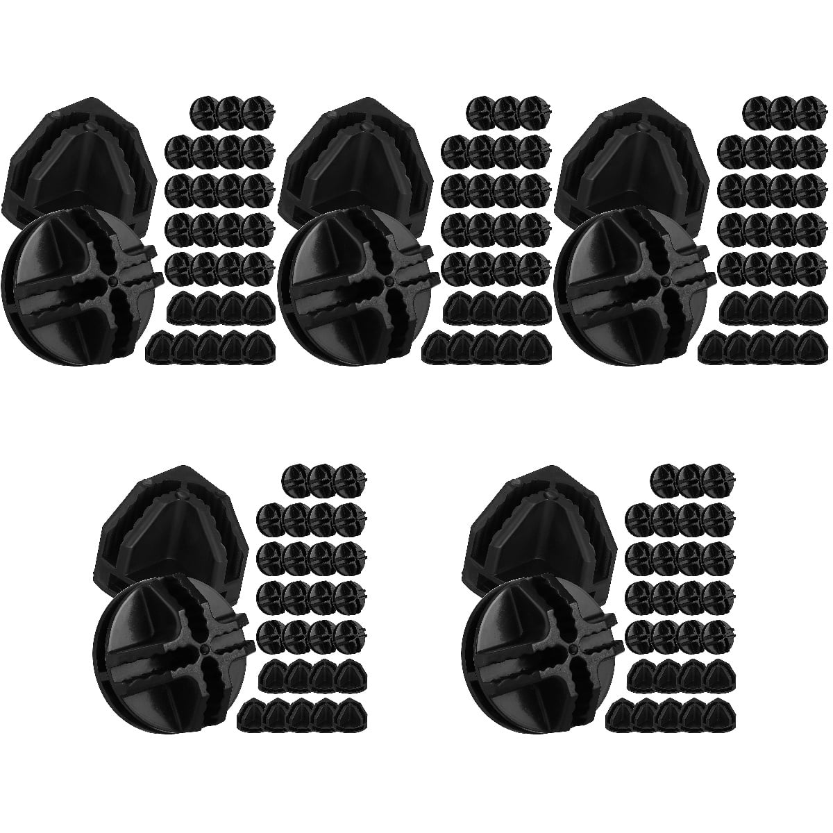 Hemoton 150 Pcs Wire Cube Plastic Connectors Interlocking Connectors ...