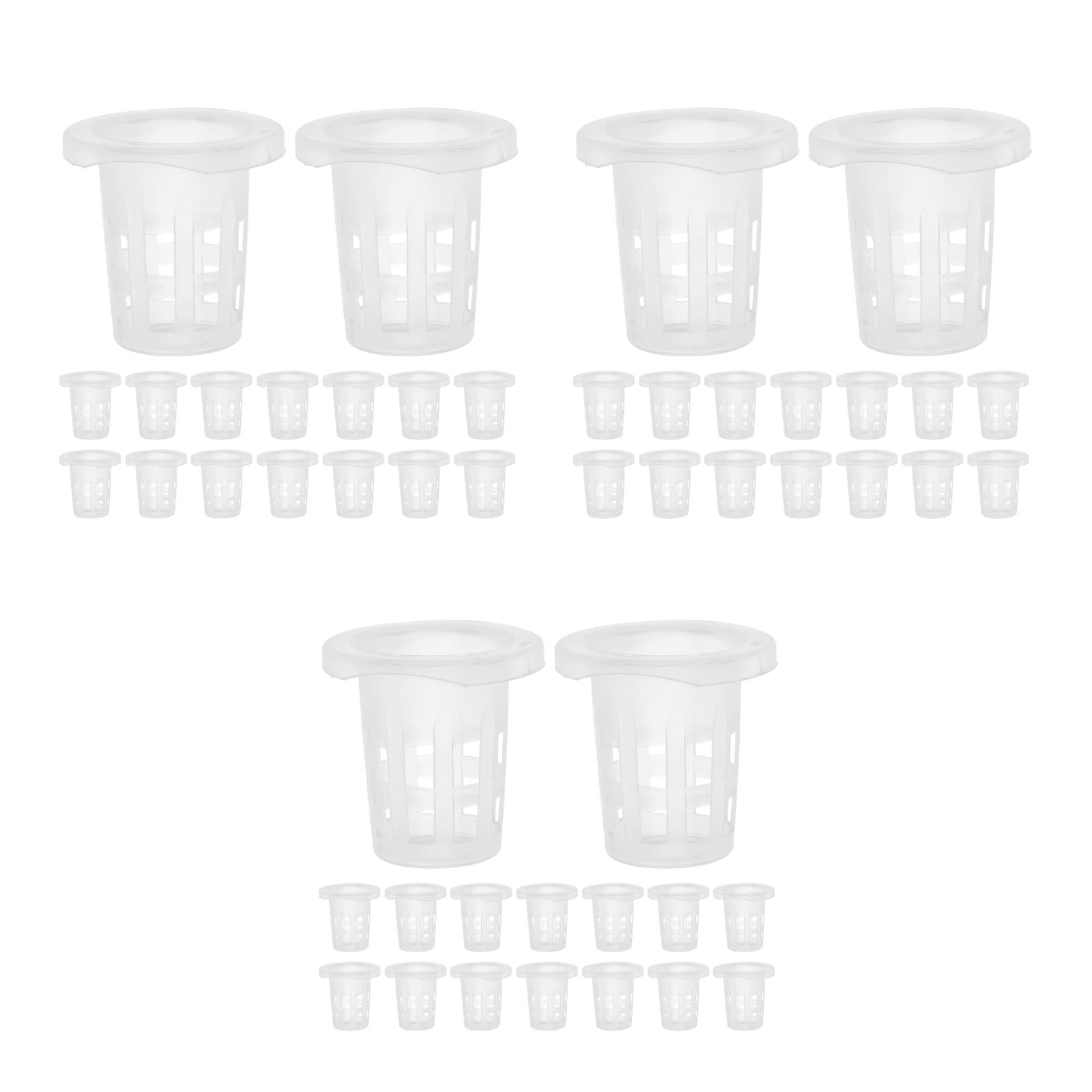 Hemoton 150 pcs Hydroponic Net Pots Baskets Planting Net Pots ...