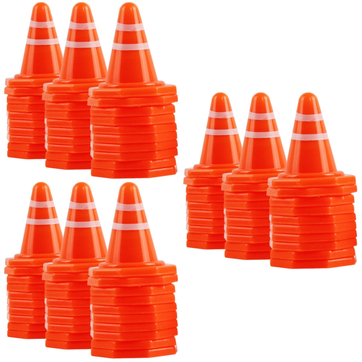 Hemoton 150 pcs Miniature Road Cone Roadblocks Model Traffic Signs ...