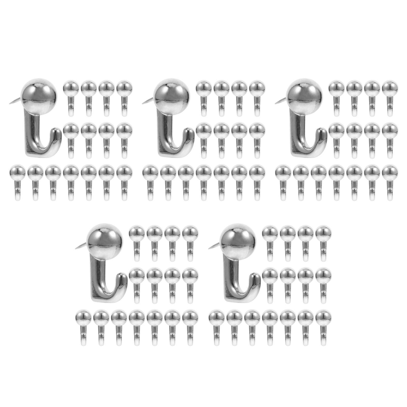 HEMOTON Worgeous 150 pcs Metal Push Pin Hangers Picture Hooks Zinc ...