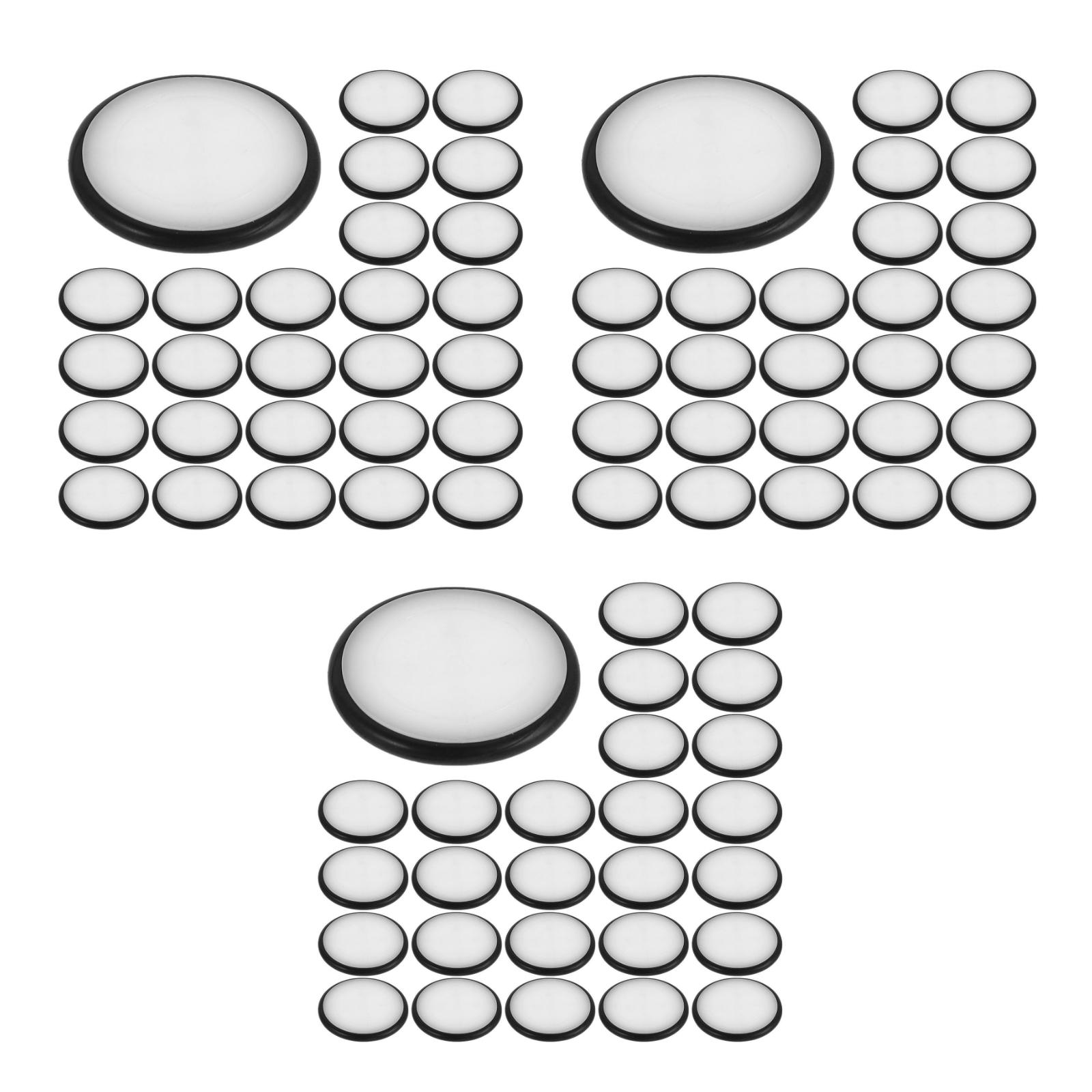 Hemoton 150 pcs Small Wheels For Toy Truck Rubber Tires 3 Holes Wheels ...