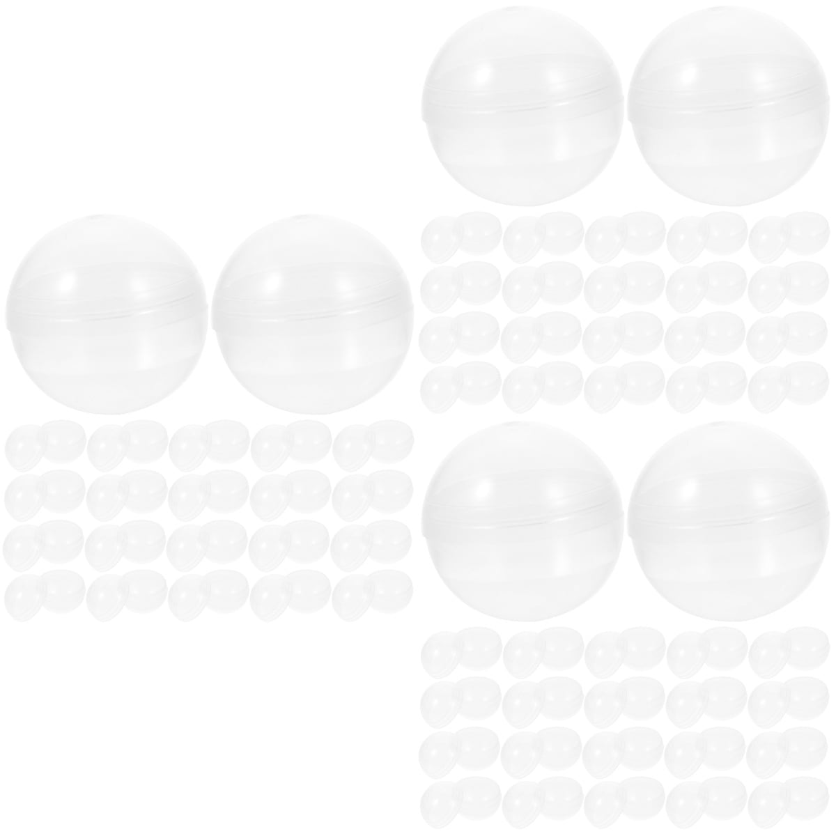 SOPOTUTU Vending Machine Capsules for Prize Transparent Plastic 150Set ...