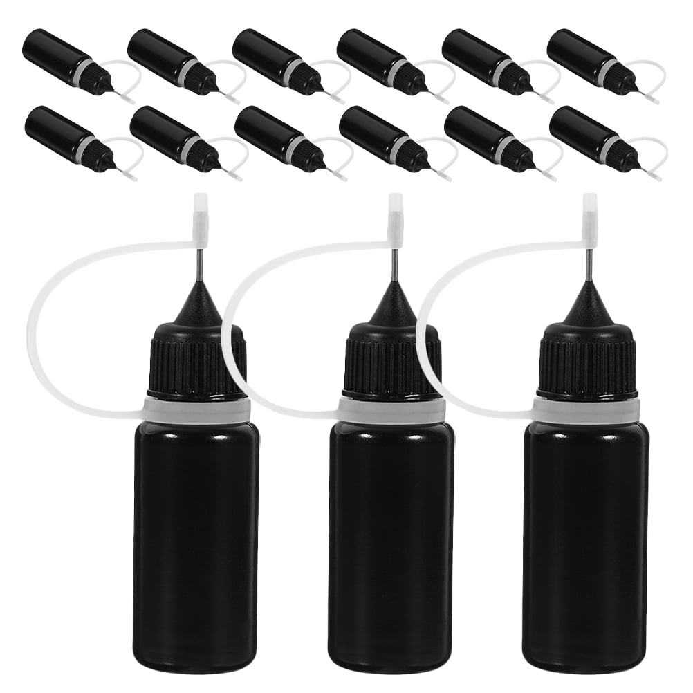 Hemoton 15Pcs Needle Tip Glue Bottles 30 ML Precision Refillable Squeeze Tip Applicator Empty ...