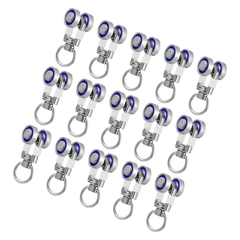 Hemoton 15pcs Curtain Track Accessories Metal Curtain Rollers Curtain ...