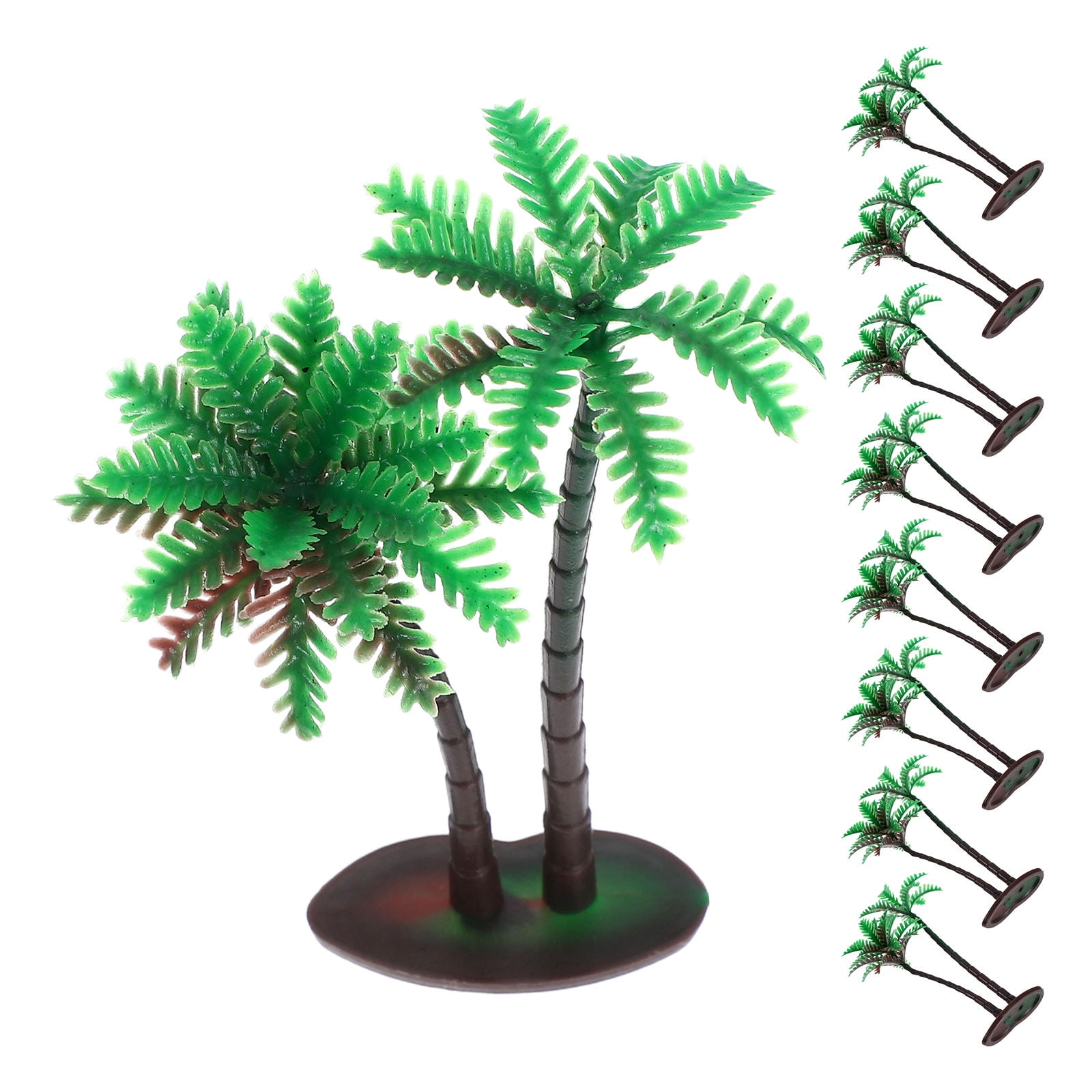 Hemoton 15pcs Decorative Palm Model for Cake and Fruit Plate Decoration ...