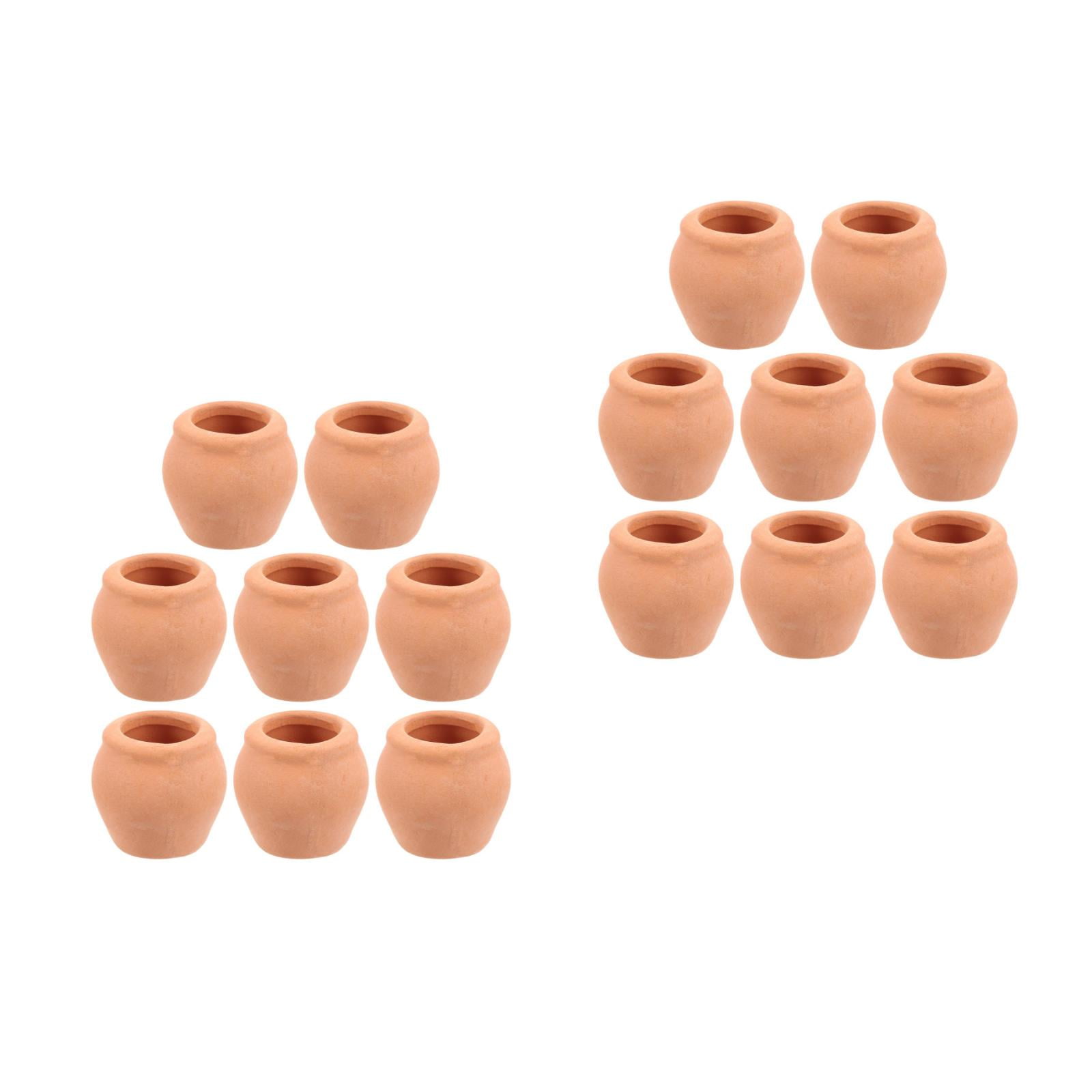 RENACLIPY MLINS 16 PCS Tiny Flower Pots Small Clay Pots for Succulent ...