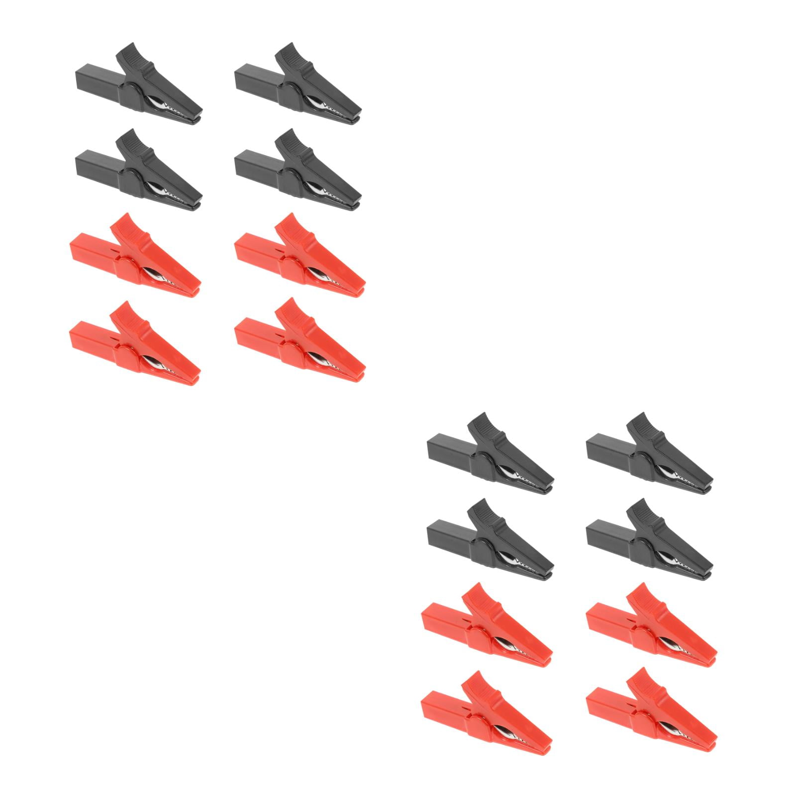 Hemoton 16 Pcs Battery Alligator Clips Battery Charger Clamps Insulated ...