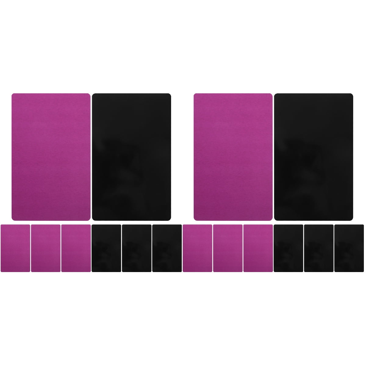 Hemoton 16 Pcs Blank Metal Cards Engraving Metal Business Cards ...