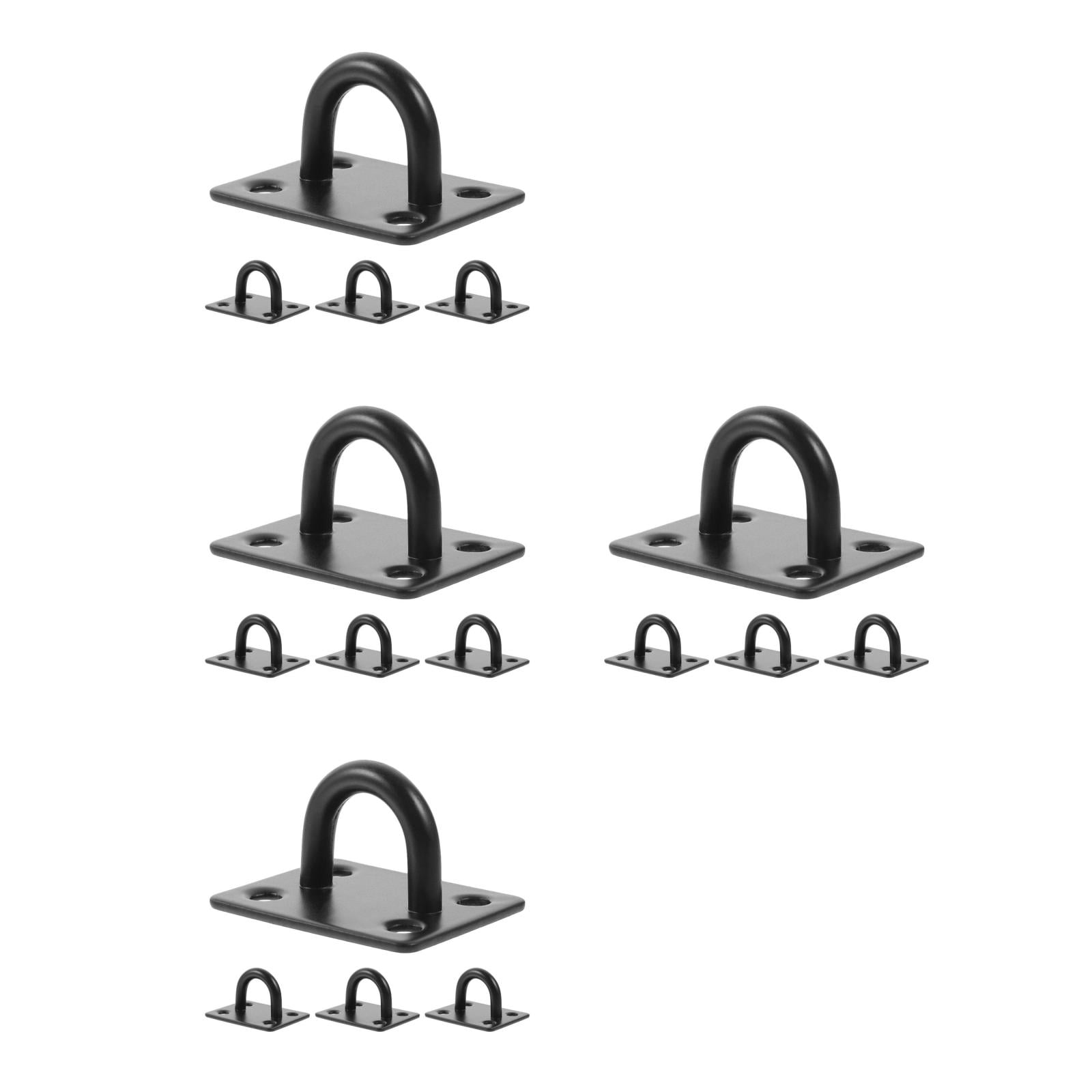 Hemoton 16 Pcs Stainless Steel Ceiling Hook Ring Hooks Eye Plate ...