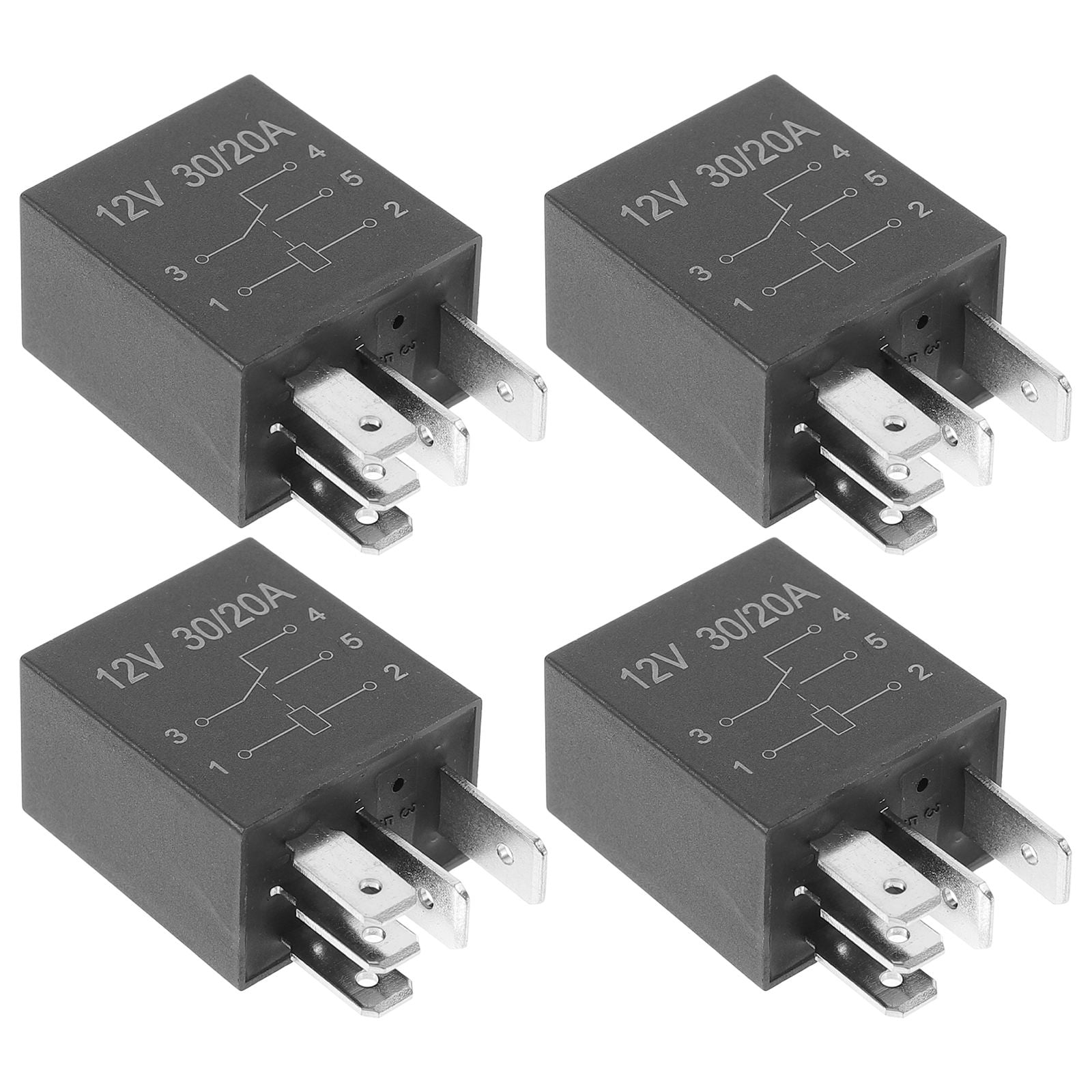 Hemoton 16 pcs Automotive Relay 12-volt Auto Relay 30a Car Relay For ...